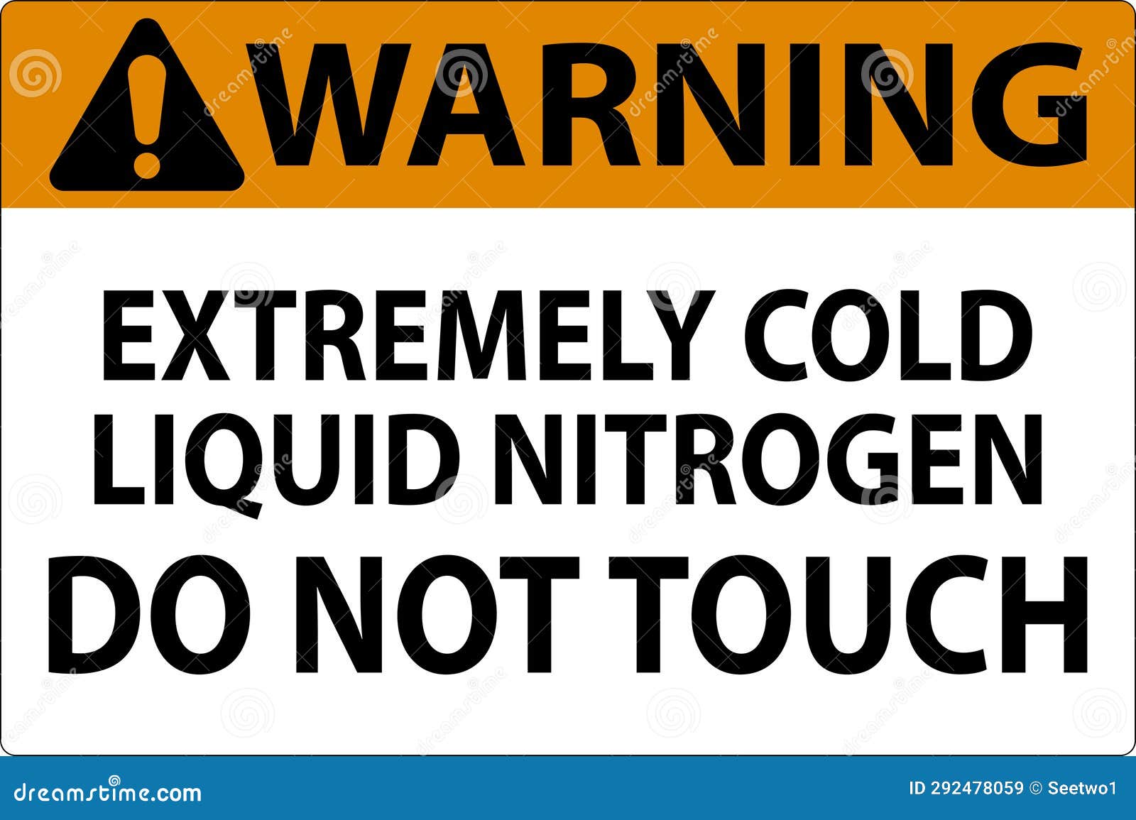 Warning Extremely Cold Surface Do Not Touch Symbol Sign On White ...