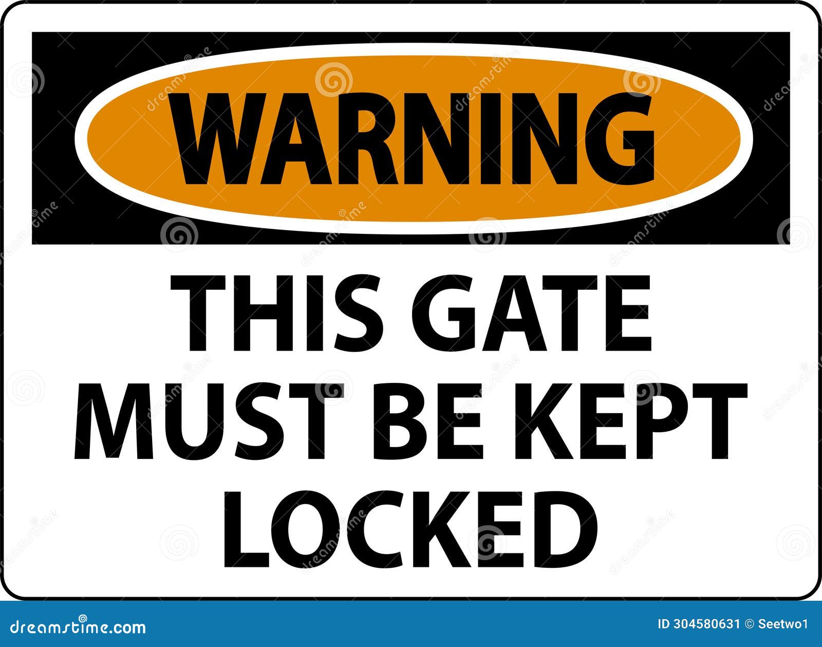 Warning Gate Opens And Closes Automatically Symbol Sign, Vector ...