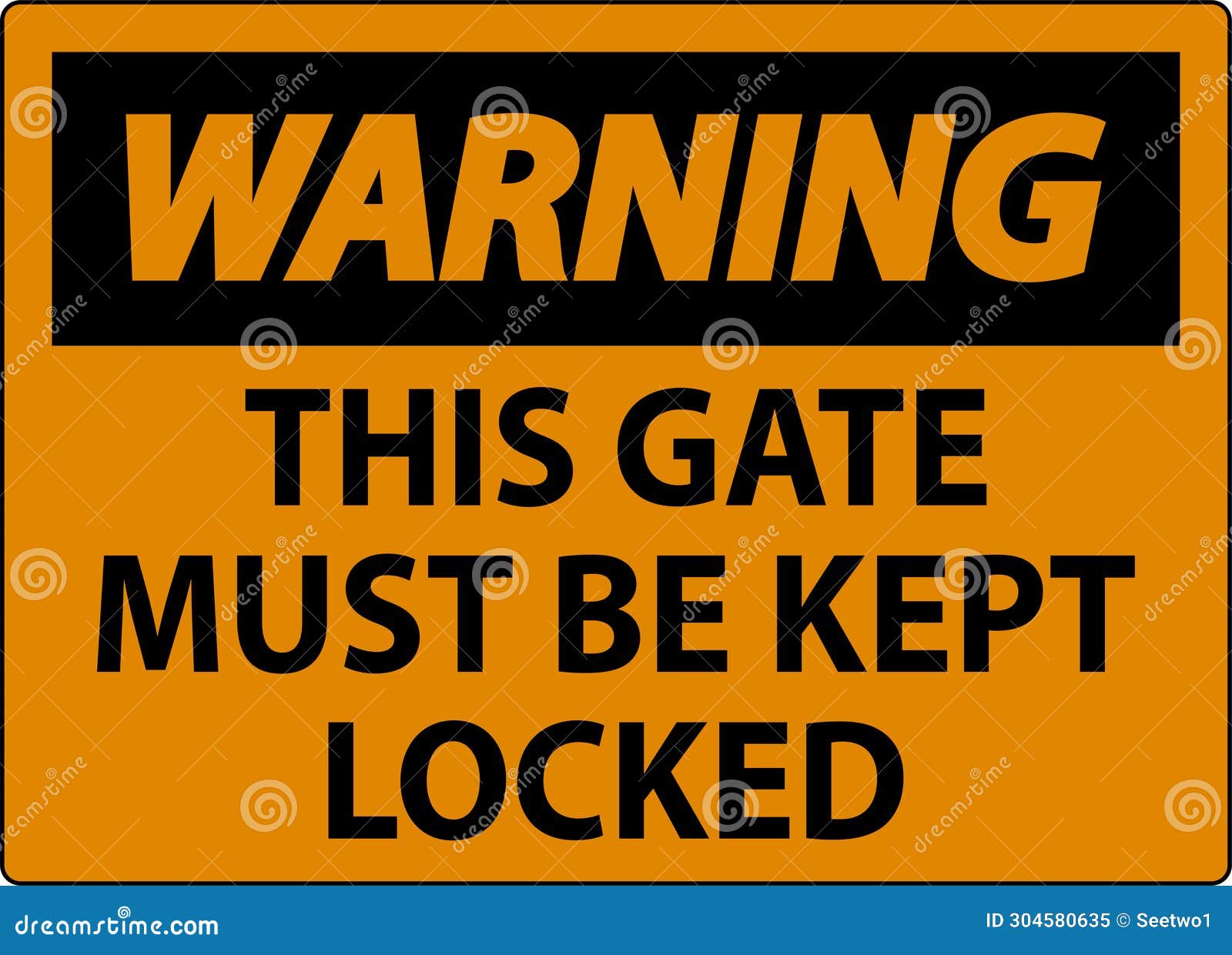 Warning Gate Opens And Closes Automatically Symbol Sign, Vector ...