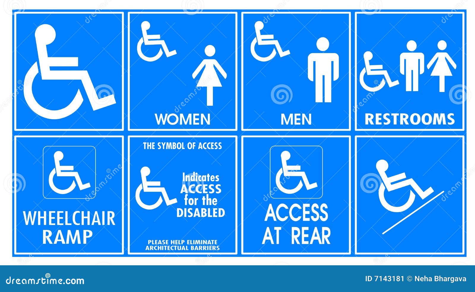 Handicapped Accessible Safety Signs