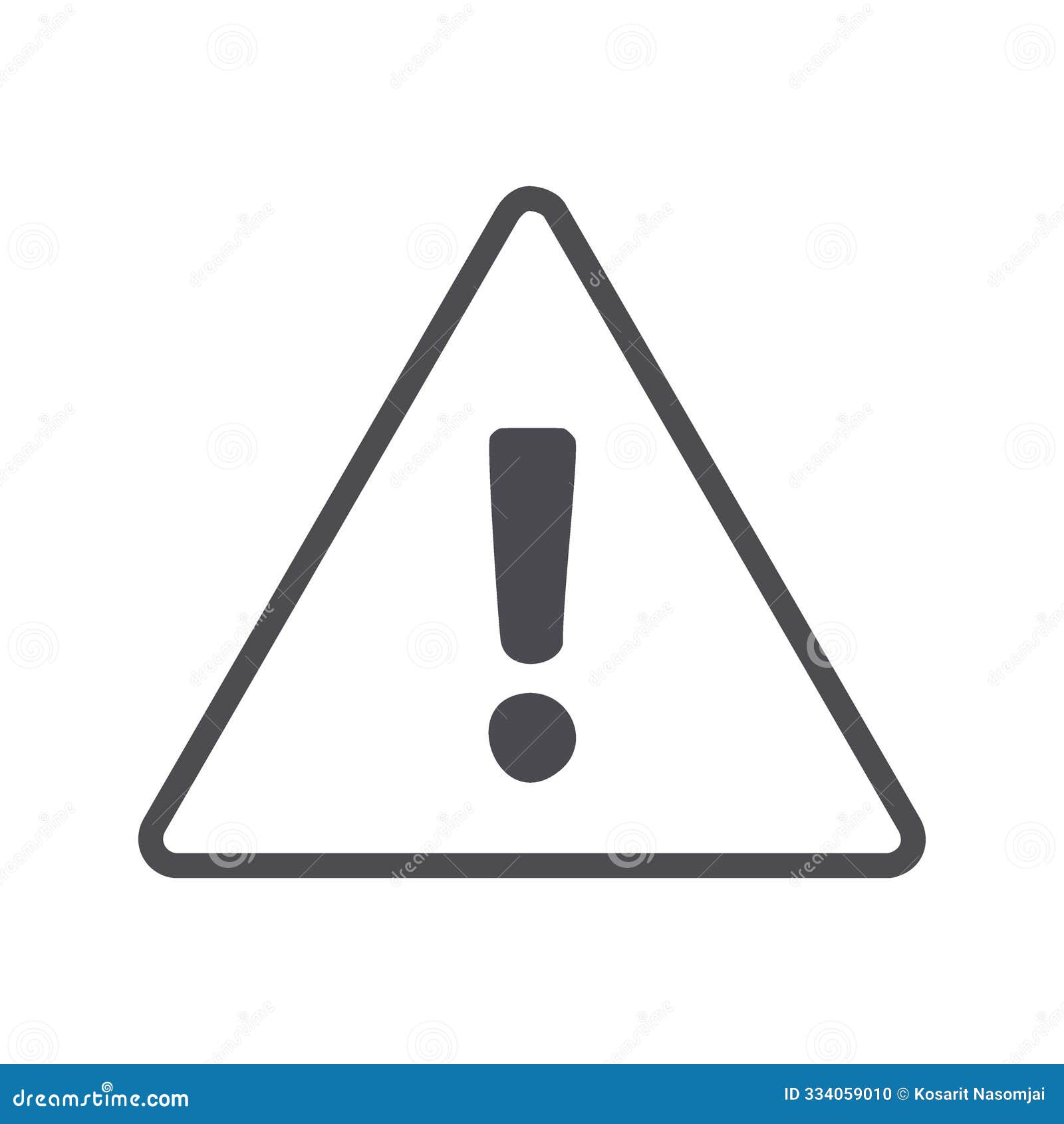 Warning Sign Icon. Triangle Warning Sign with Exclamation Mark Stock ...