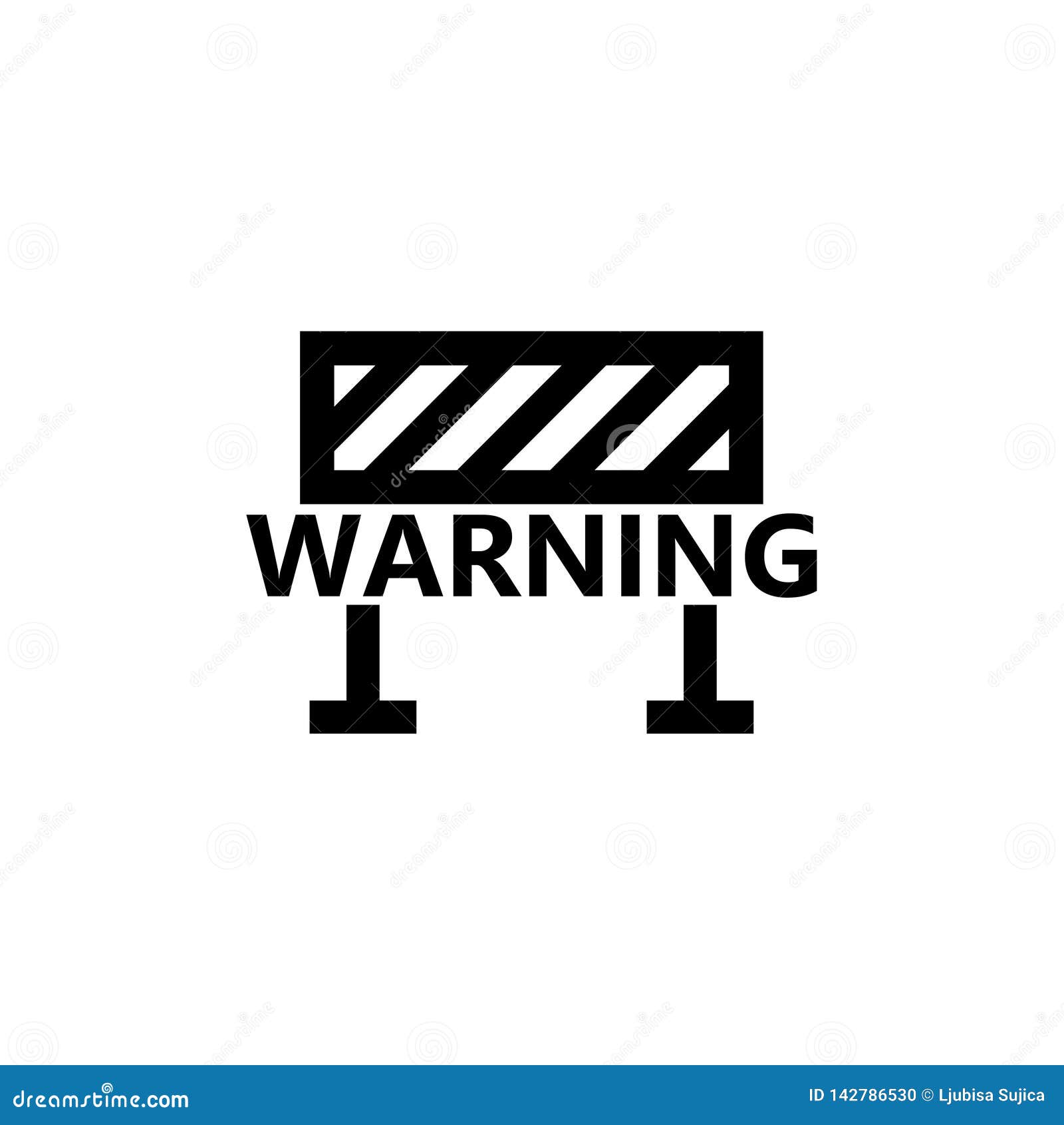 Warning sign or icon stock illustration. Illustration of icon - 142786530