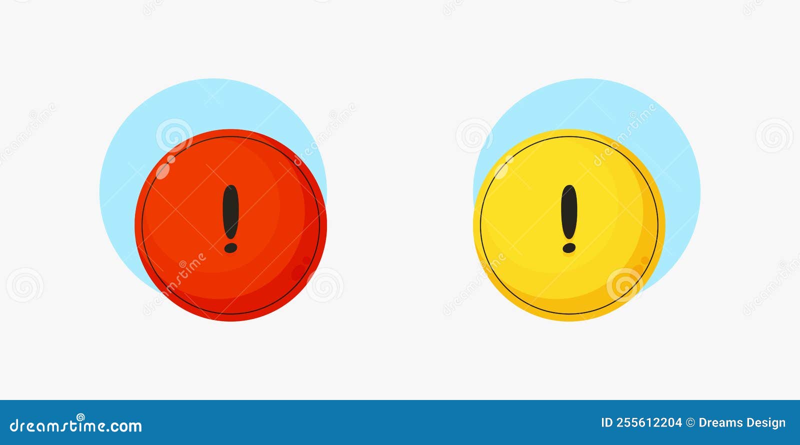 Warning Sign Ikon Design Vector Illustration | CartoonDealer.com #255612204