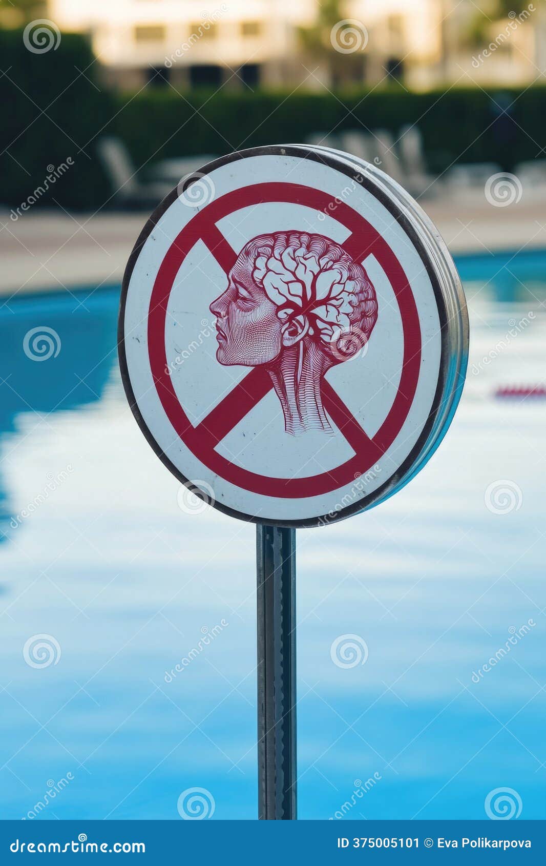 No Swimming Allowed Sign For Water Safety And Hazardous Zones Vector ...