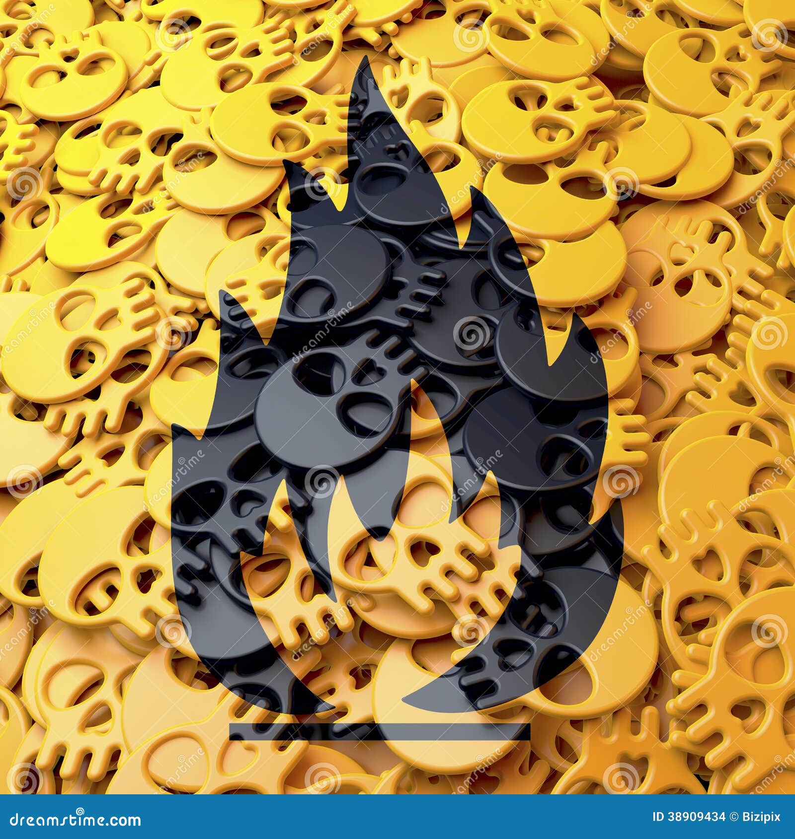 Inflammable Sign Vector Illust | CartoonDealer.com #4597231