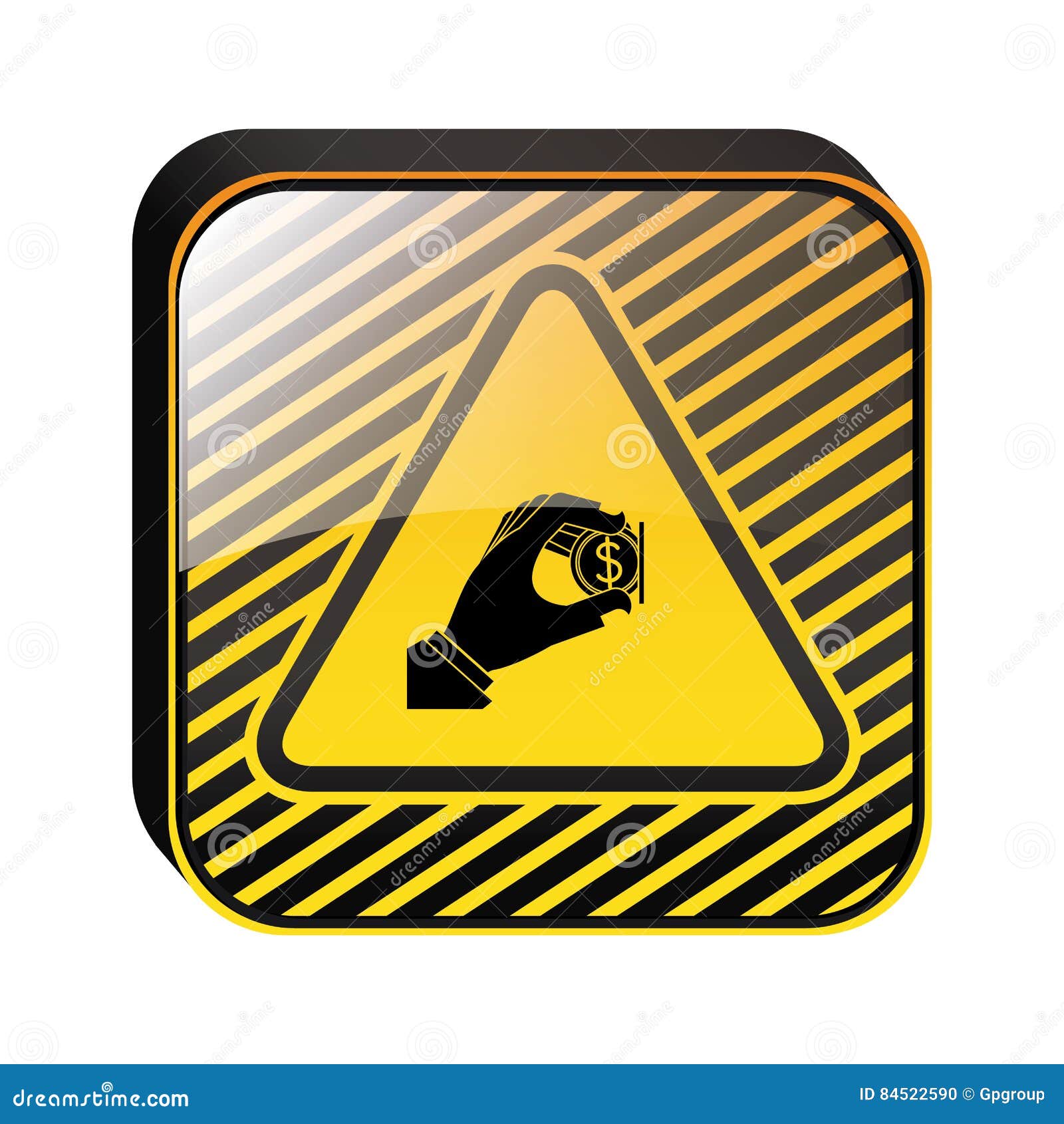 Warning Insert Safety Lock Symbol Sign,Vector Illustration, Isolated On ...