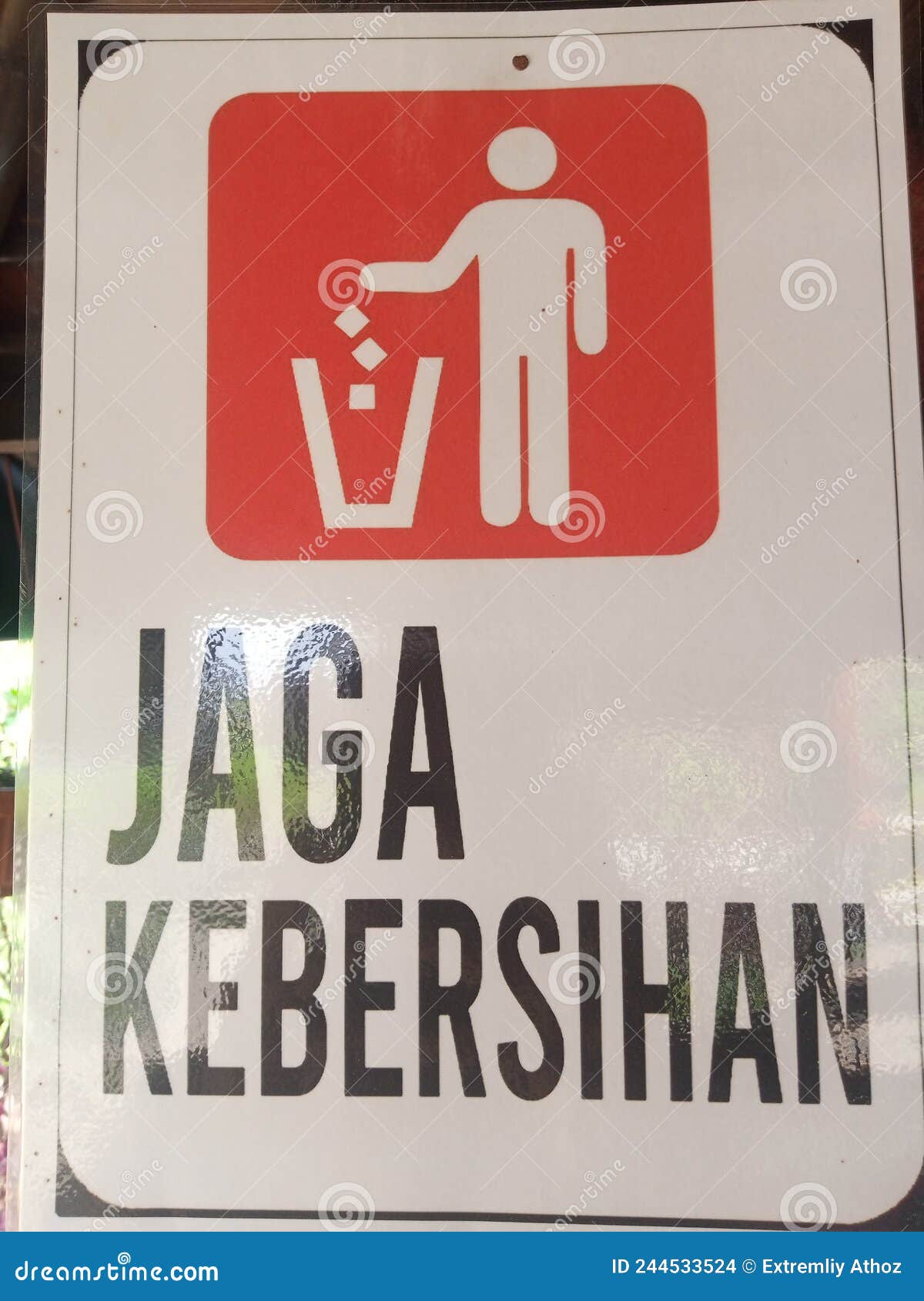 Warning sign keep clean stock photo. Image of clean - 244533524