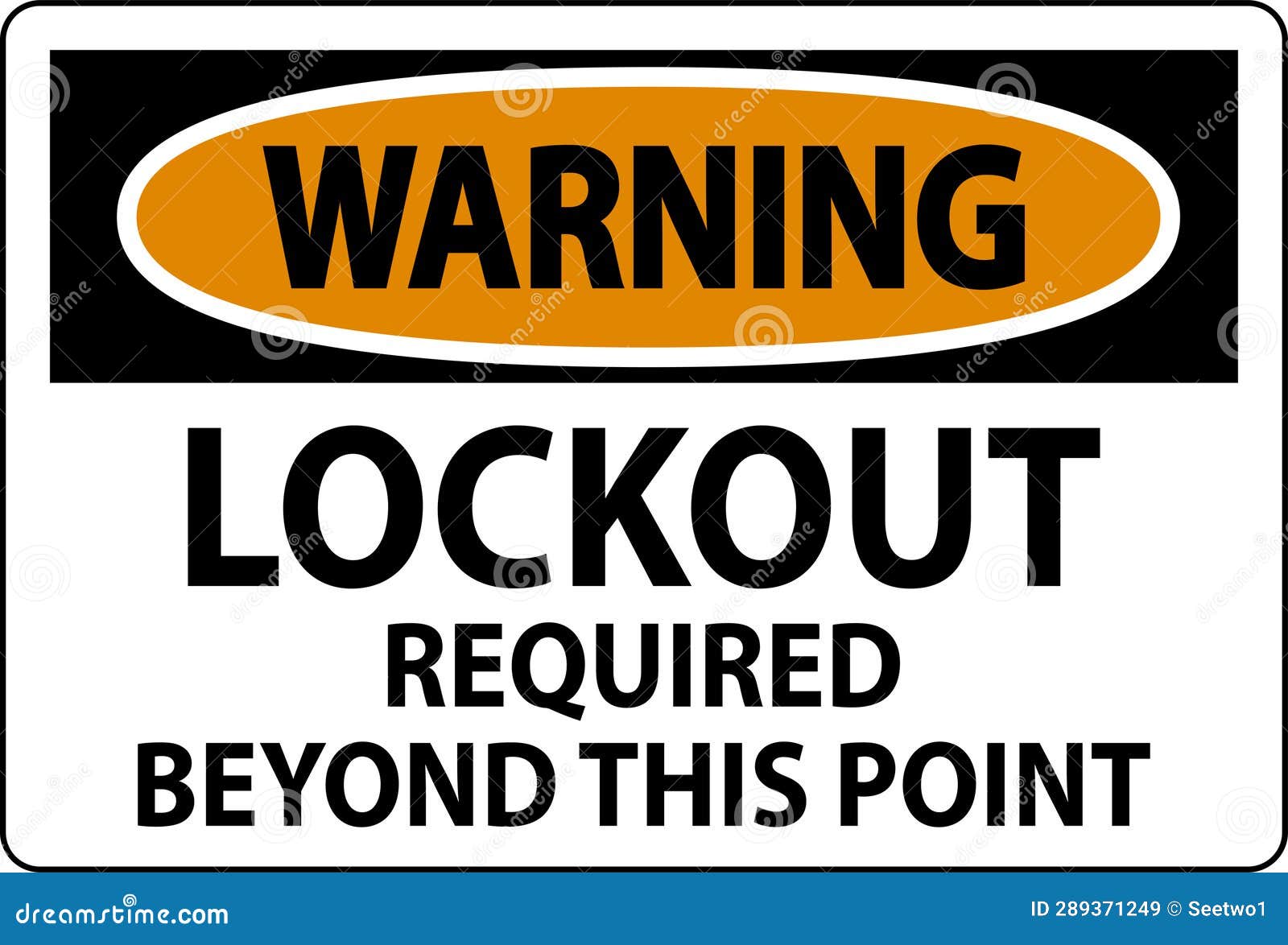 Warning Lockout Electrical Equipment Befor Performing Repairs Symbol ...