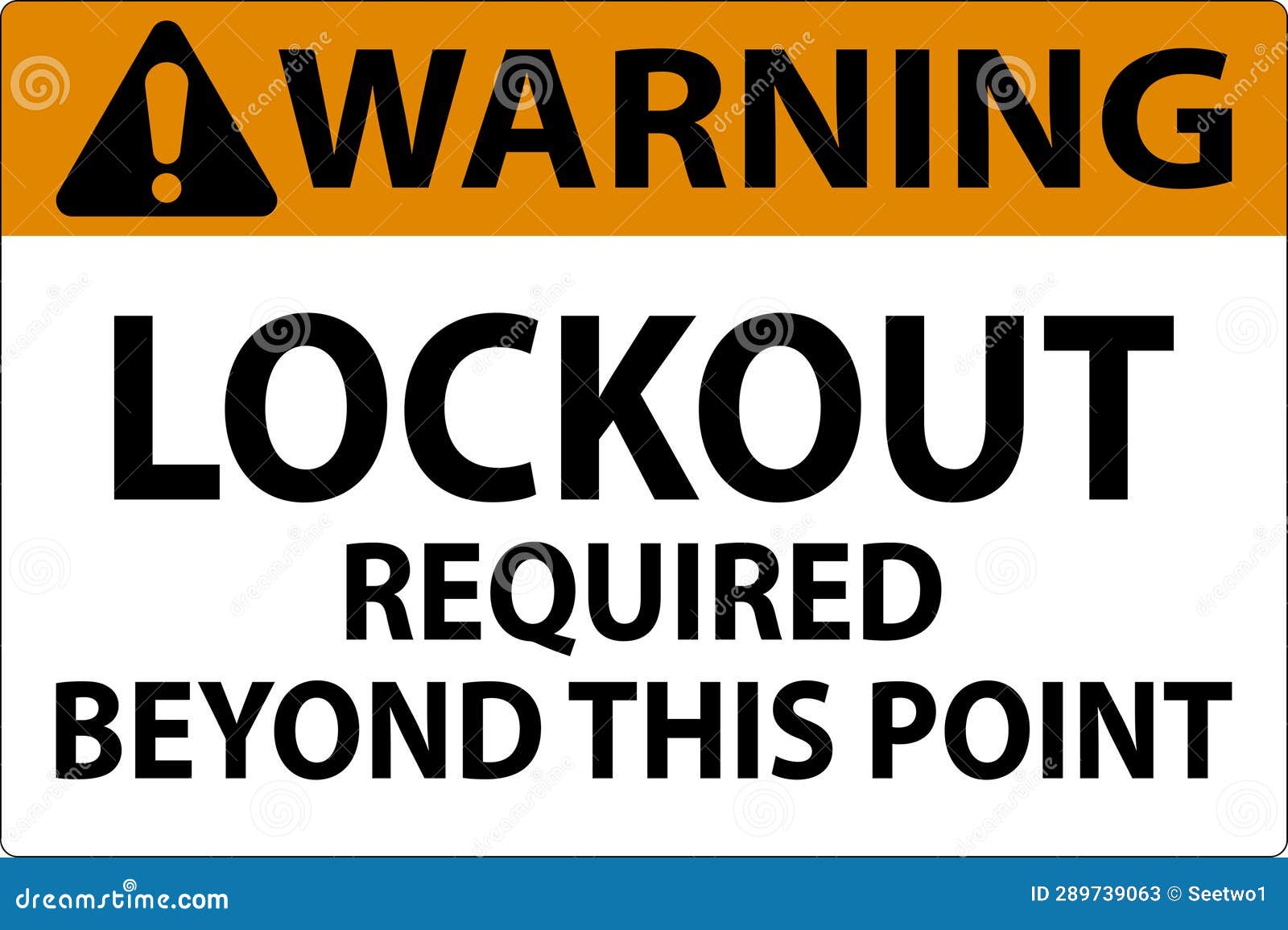 Warning Lockout Electrical Equipment Befor Performing Repairs Symbol ...