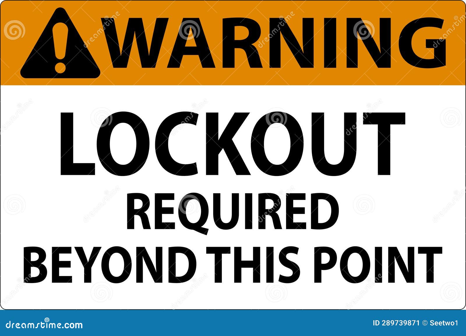 Warning Lockout Electrical Equipment Befor Performing Repairs Symbol ...
