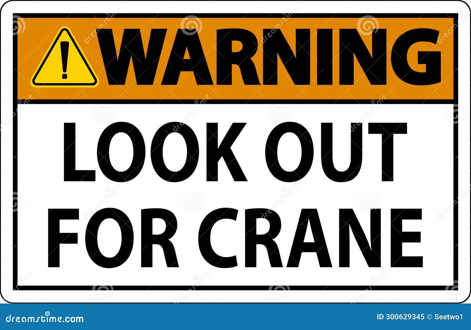 Warning Crane Overhead Symbol Sign, Vector Illustration, Isolate On ...