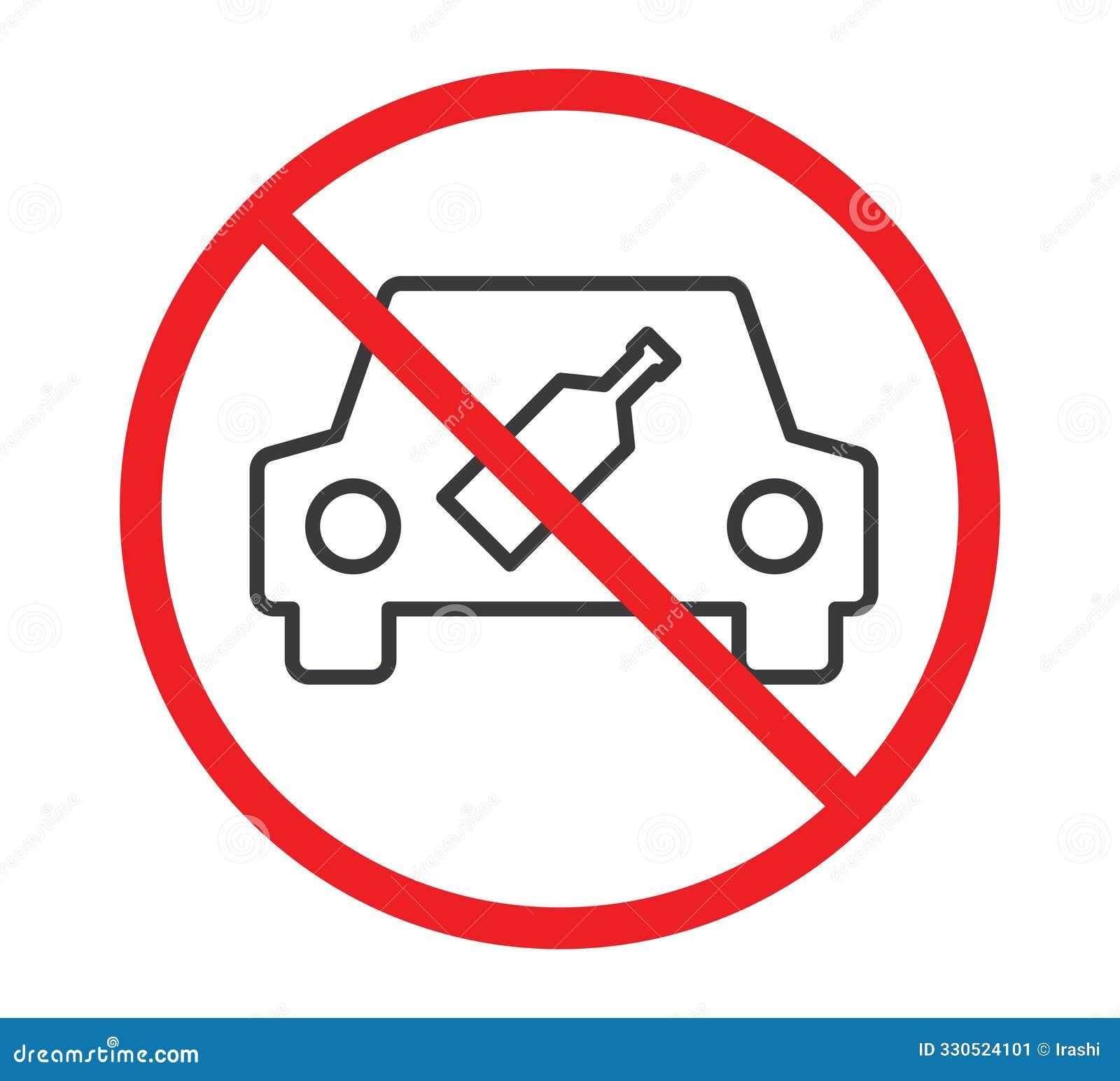 Warning Sign No Drink Alcohol Stock Vector - Illustration of habit ...