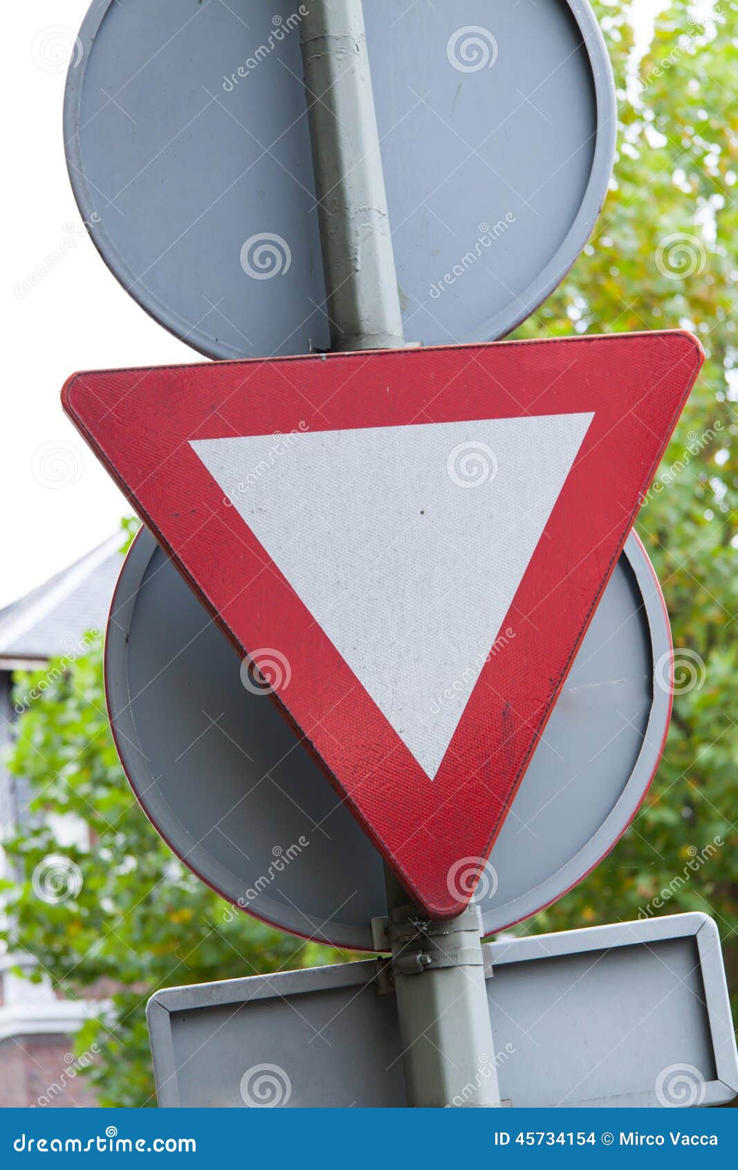 Warning sign stock photo. Image of triangle, traffic - 45734154