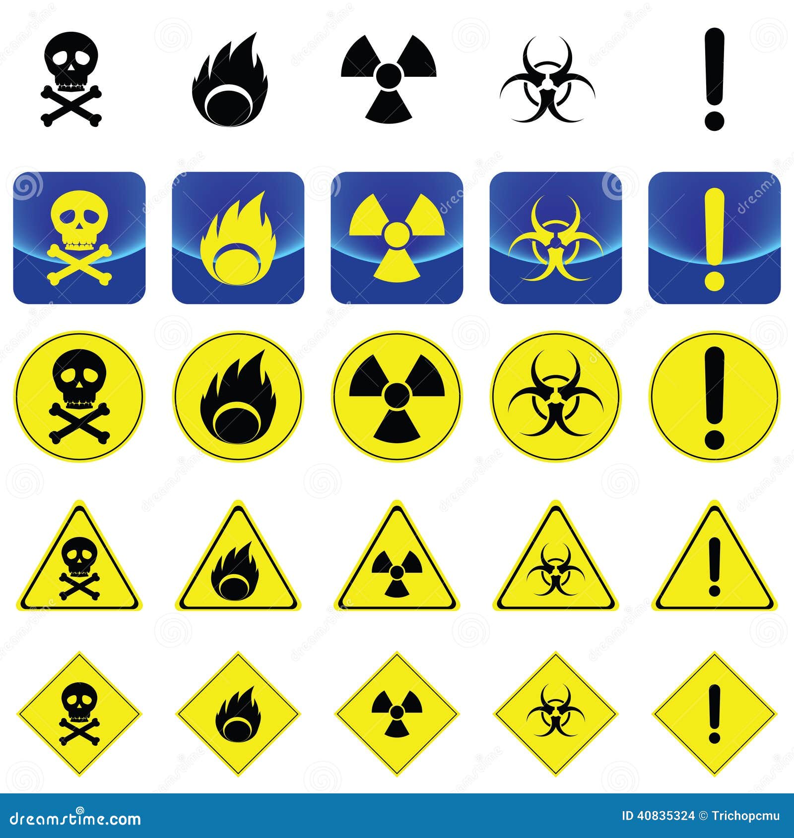 Radio Active Hazard Symbol Sign, At Transparent Effect Background ...