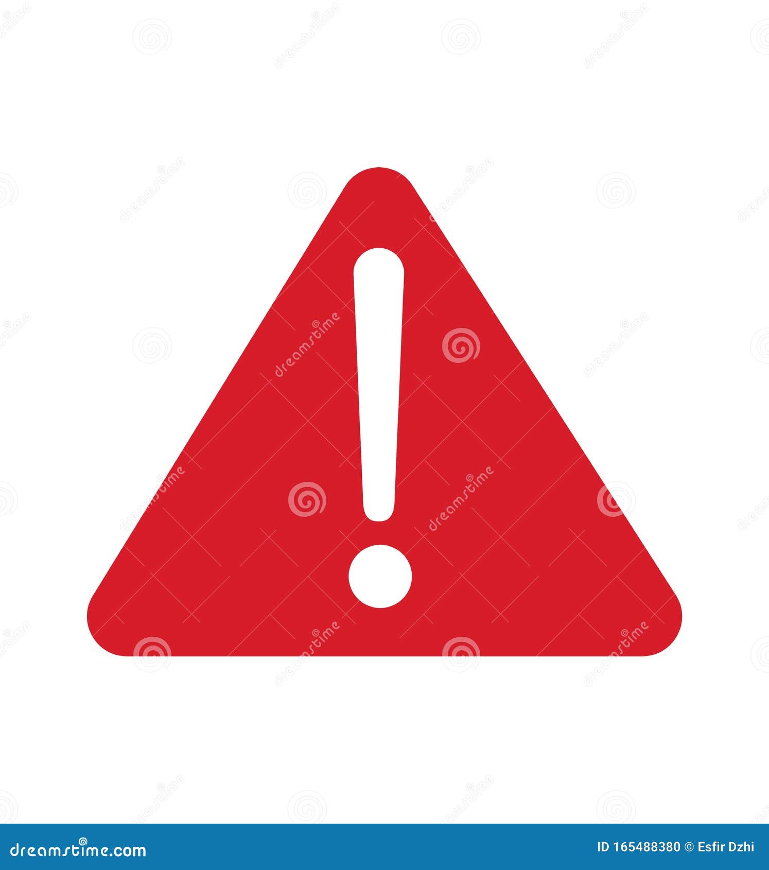 Warning Sign Red Warning Sign Icon Vector Illustration Triangle Stock ...
