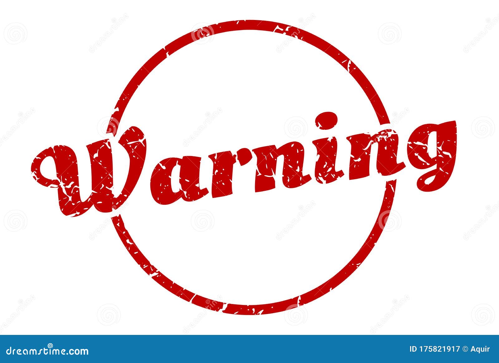 Warning Sign. Warning Round Vintage Stamp Stock Vector - Illustration ...
