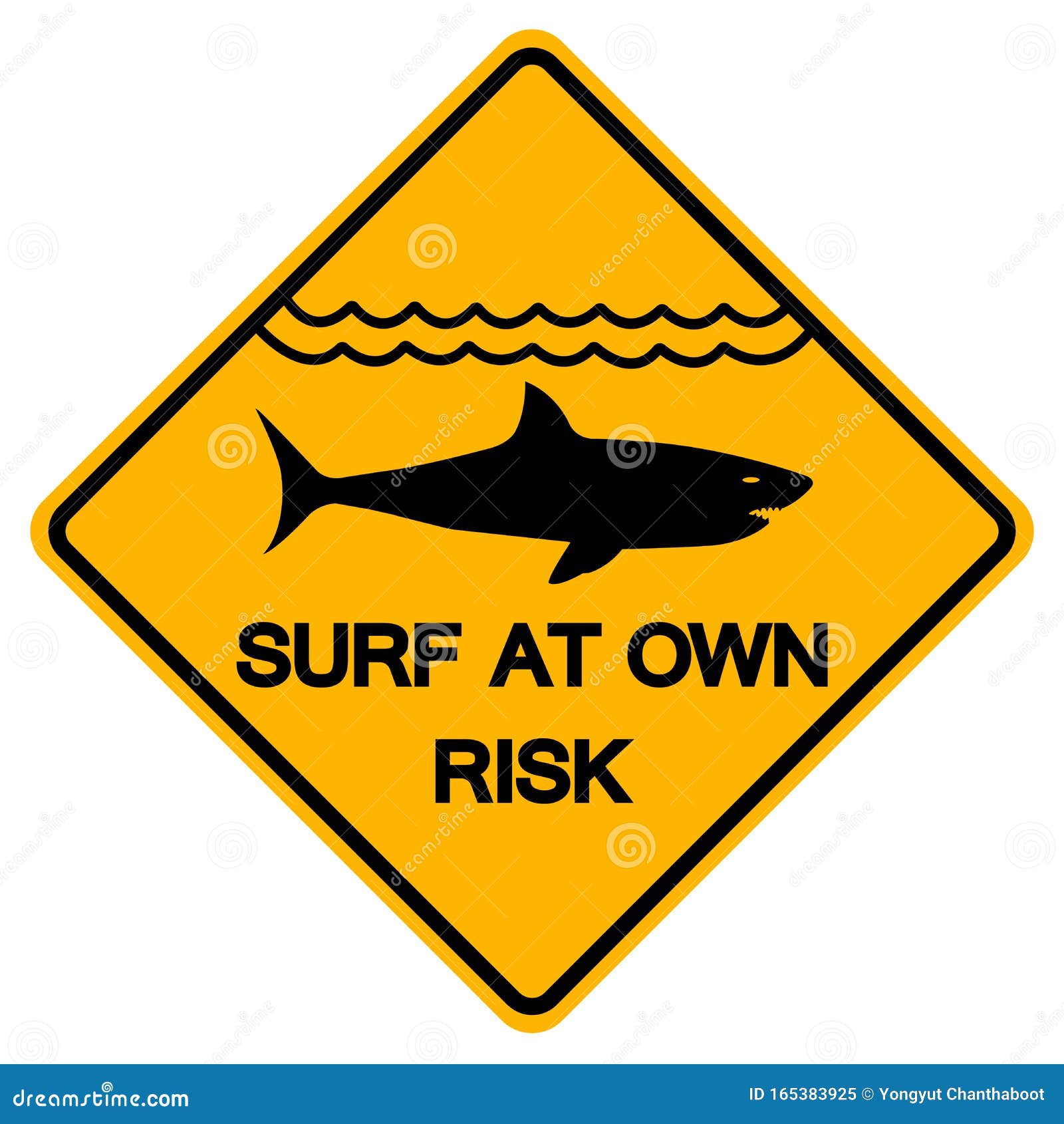 Shark Fin Symbol Vector Illustration Isolated | CartoonDealer.com ...