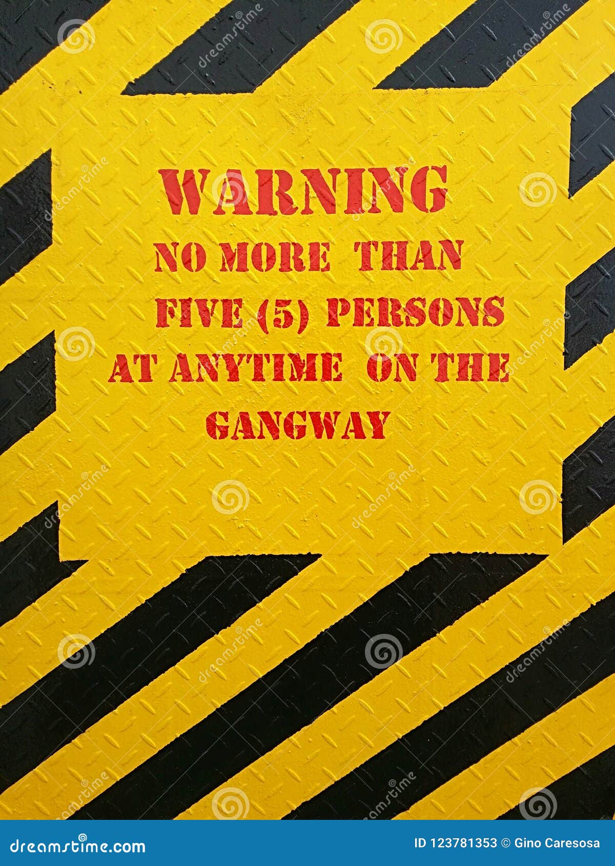 Warning Sign stock image. Image of yello, signage, ships - 123781353