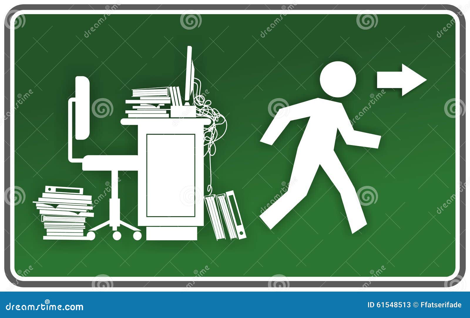 Burnout Warning Sign Vector Illustration | CartoonDealer.com #32674880