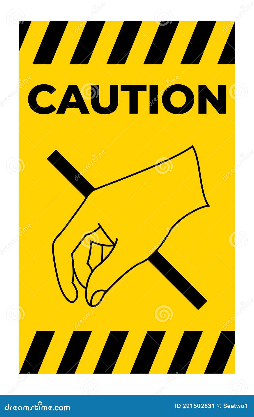 Warning Sign Static Sensitive Hazard Symbol Stock Vector - Illustration ...