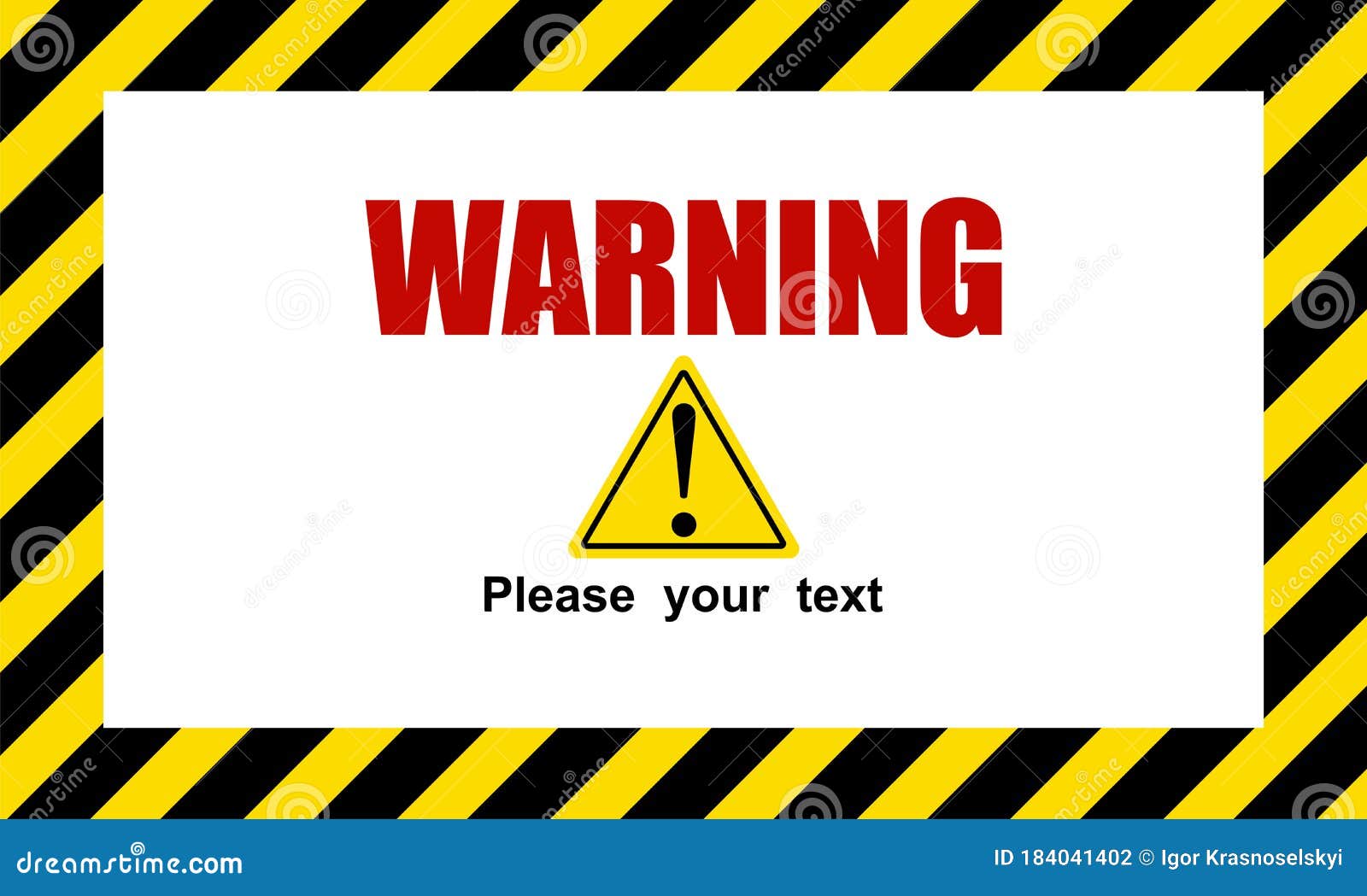 Warning Sign. Warning Stripe Sign. Attention. Caution Stock Vector ...