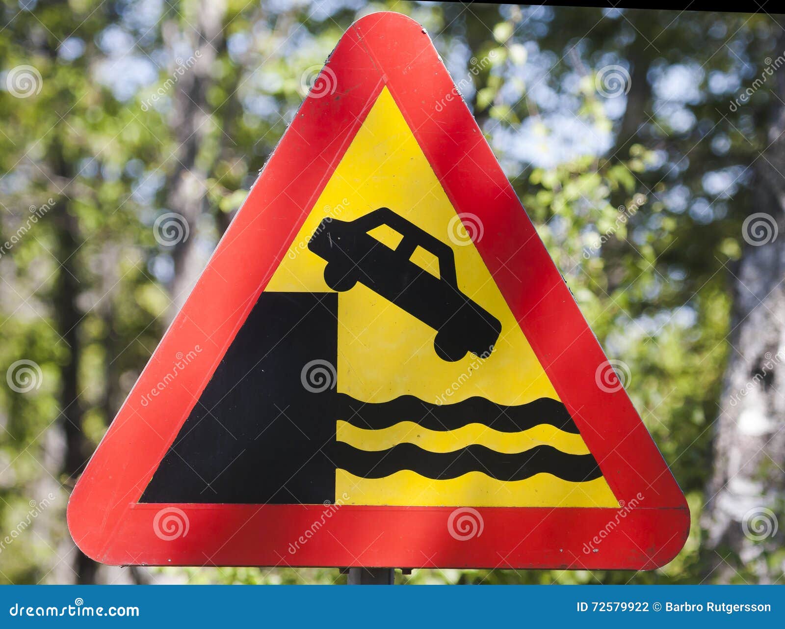 Warning sign stock photo. Image of look, quay, warning - 72579922