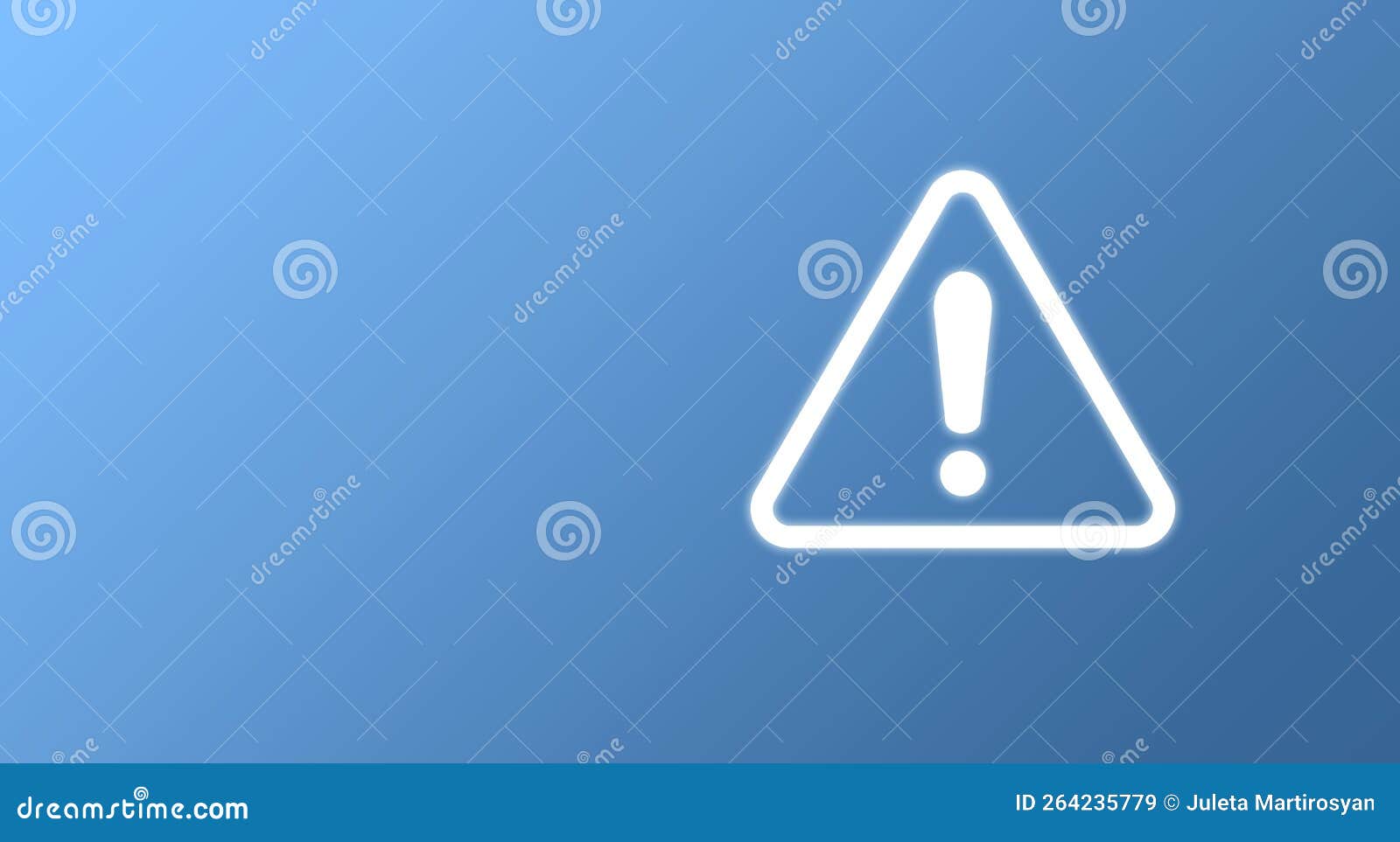 Warning sign in a triangle stock illustration. Illustration of careful ...