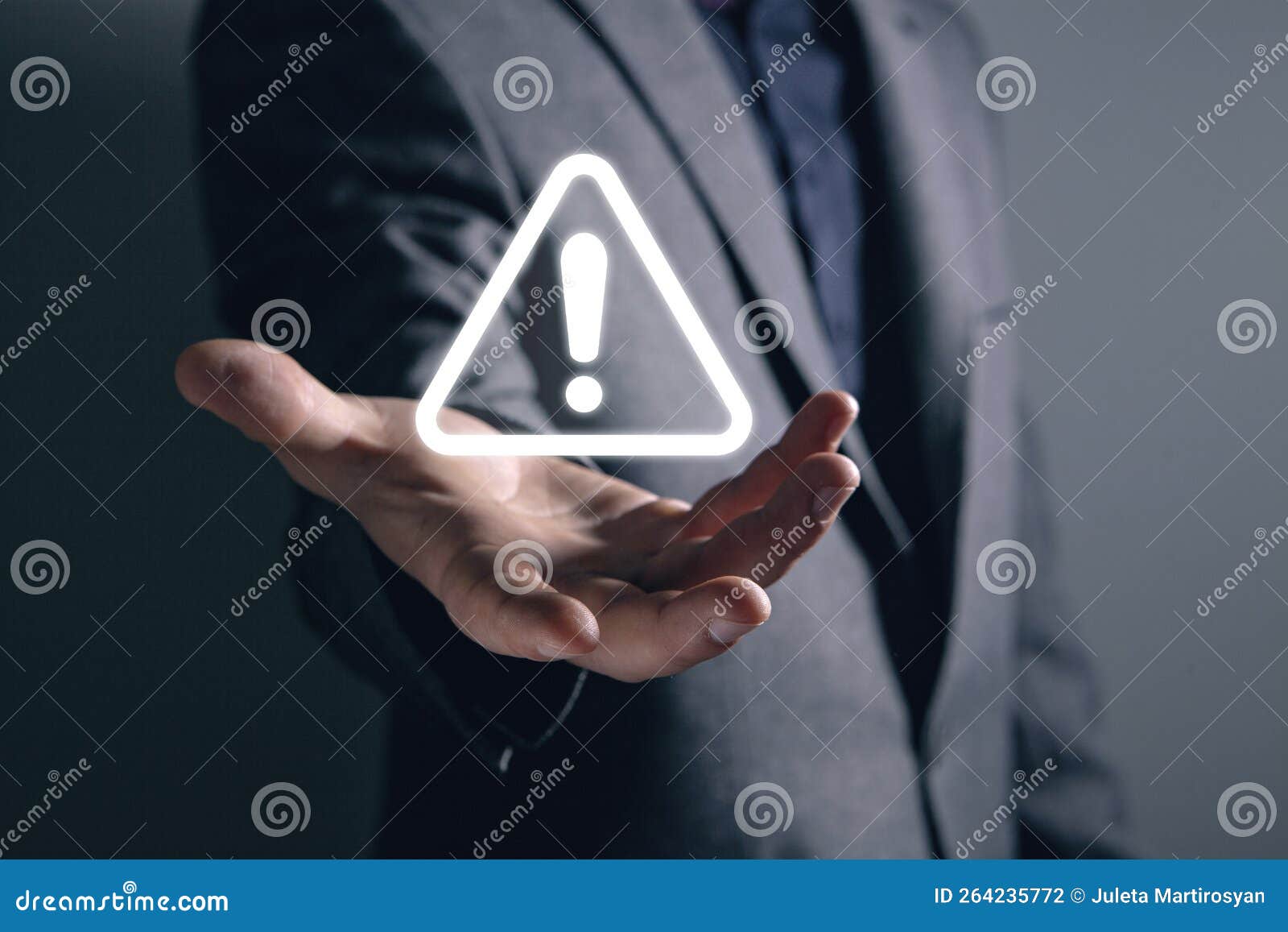 Warning sign in a triangle stock photo. Image of traffic - 264235772