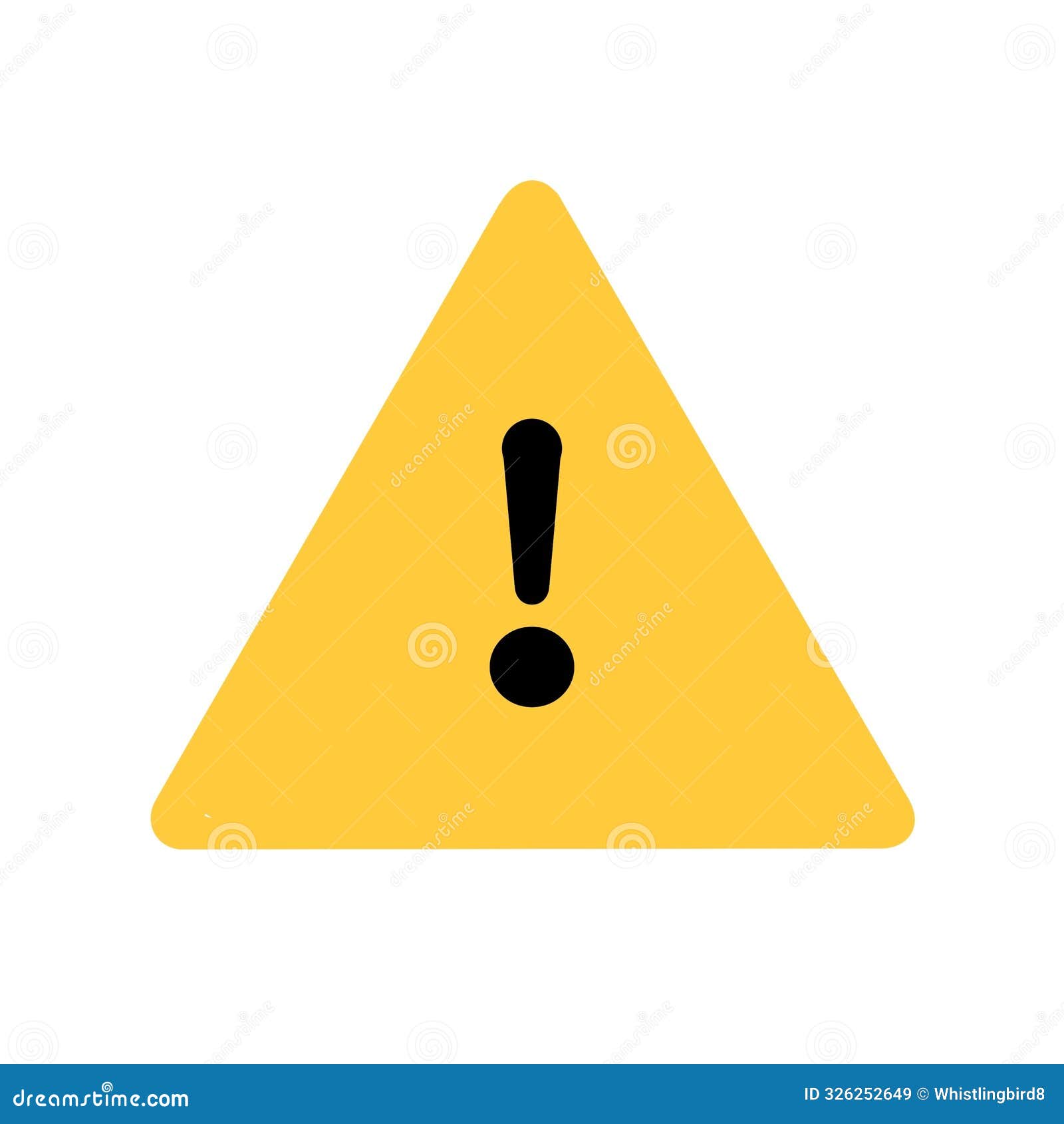 Warning Sign, Triangular Yellow Exclamation Danger, Stock Illustration ...