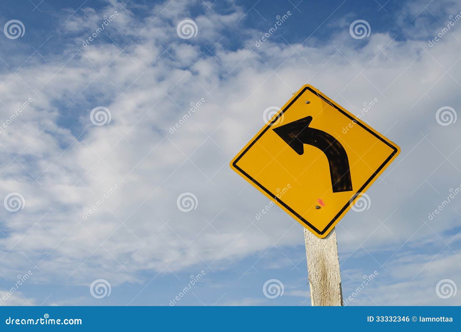 Warning Sign stock photo. Image of guidance, arrow, assistance - 33332346