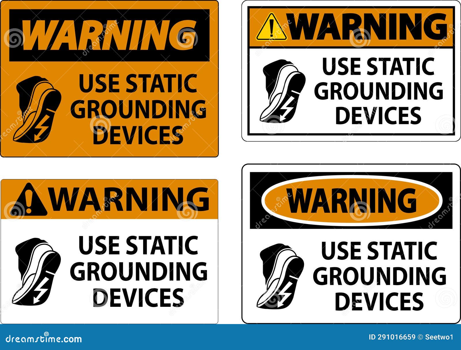 Grounding Sticker, Standard Designation Cartoon Vector | CartoonDealer ...