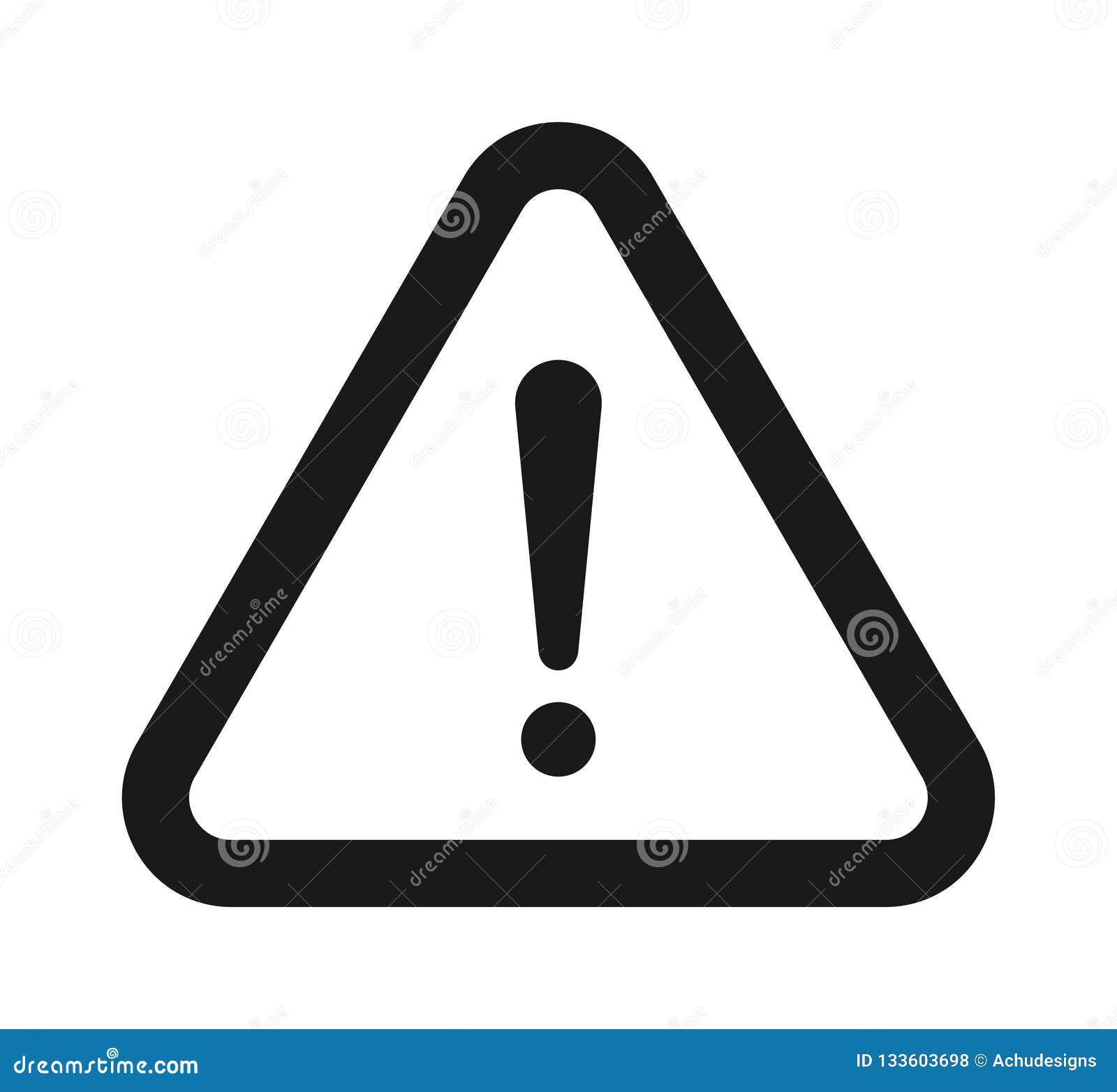 Warning Icon. Lightning Vector . Caution Isolated Symbol. Outline ...