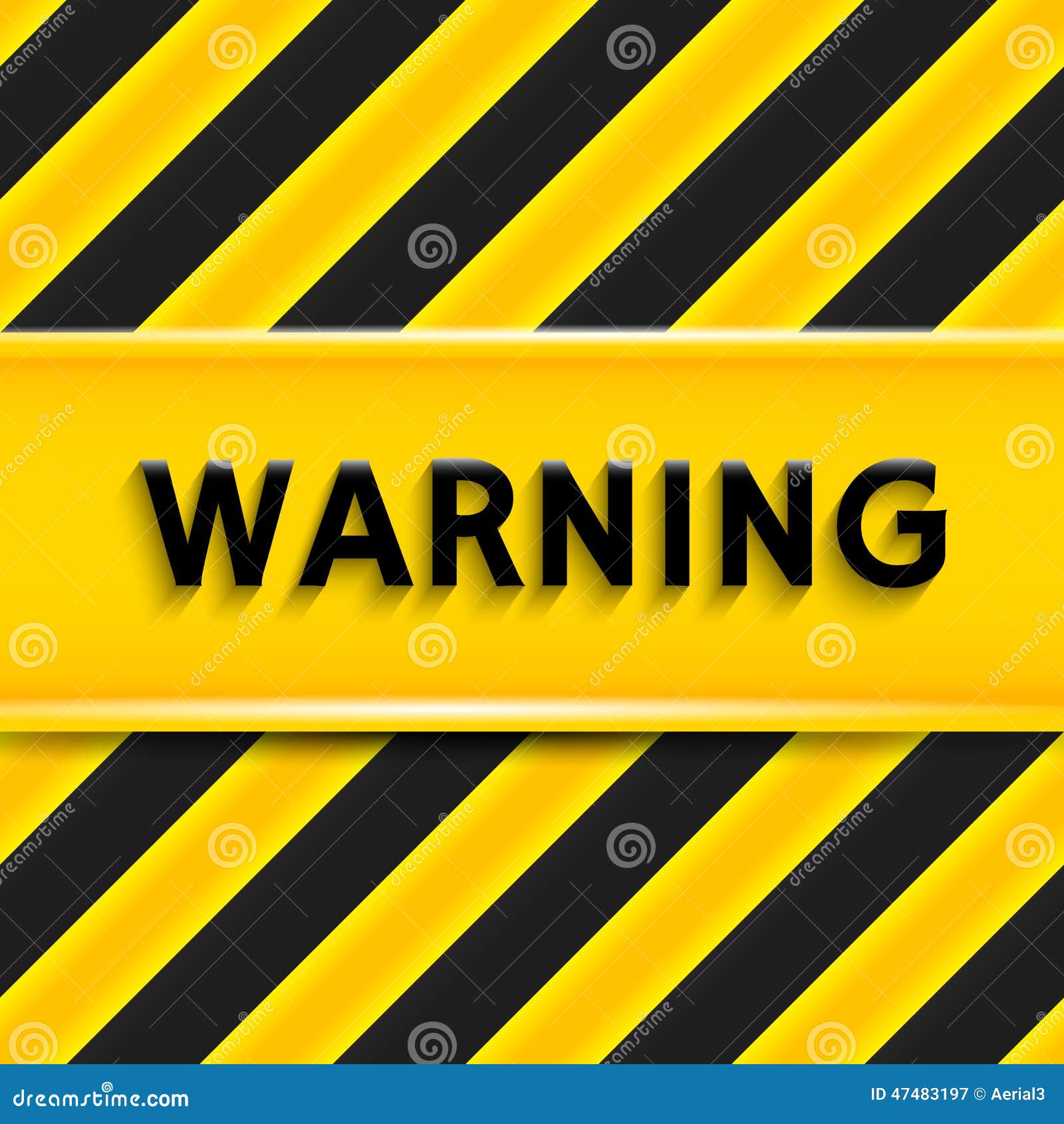 Warning Sign. Vector Illustration Stock Vector - Illustration of scene ...