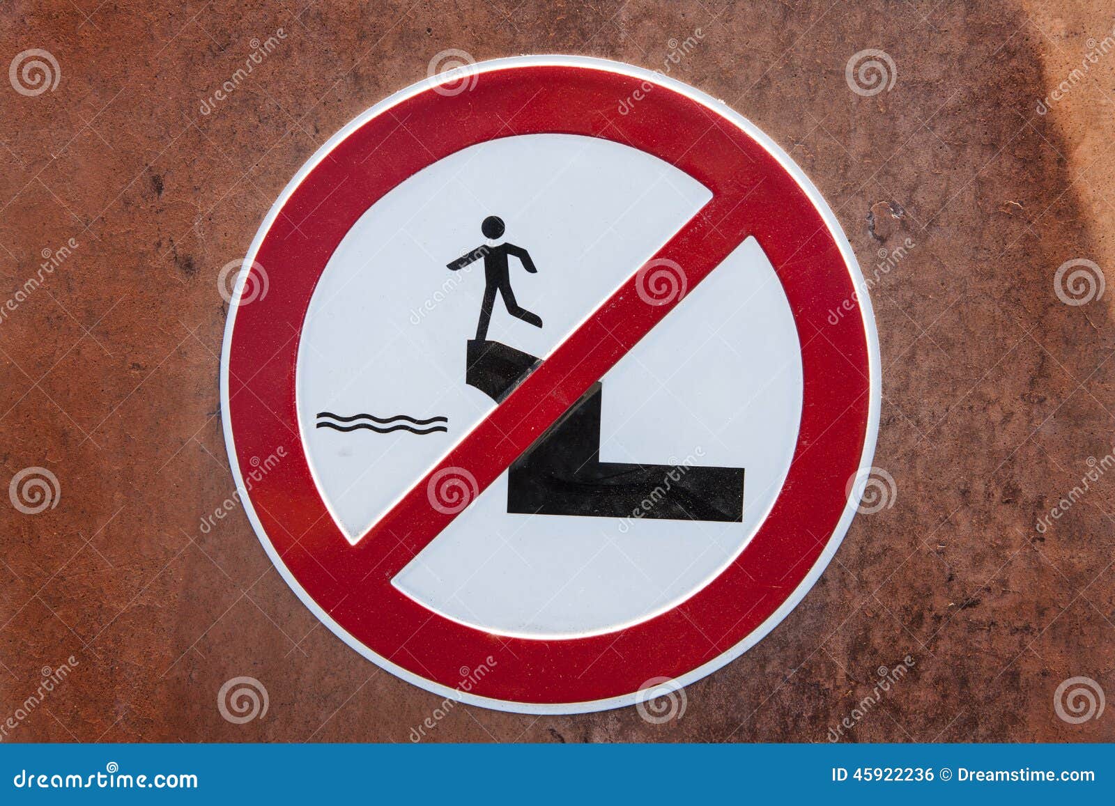 Warning sign on a wall stock photo. Image of risk, lamp - 45922236
