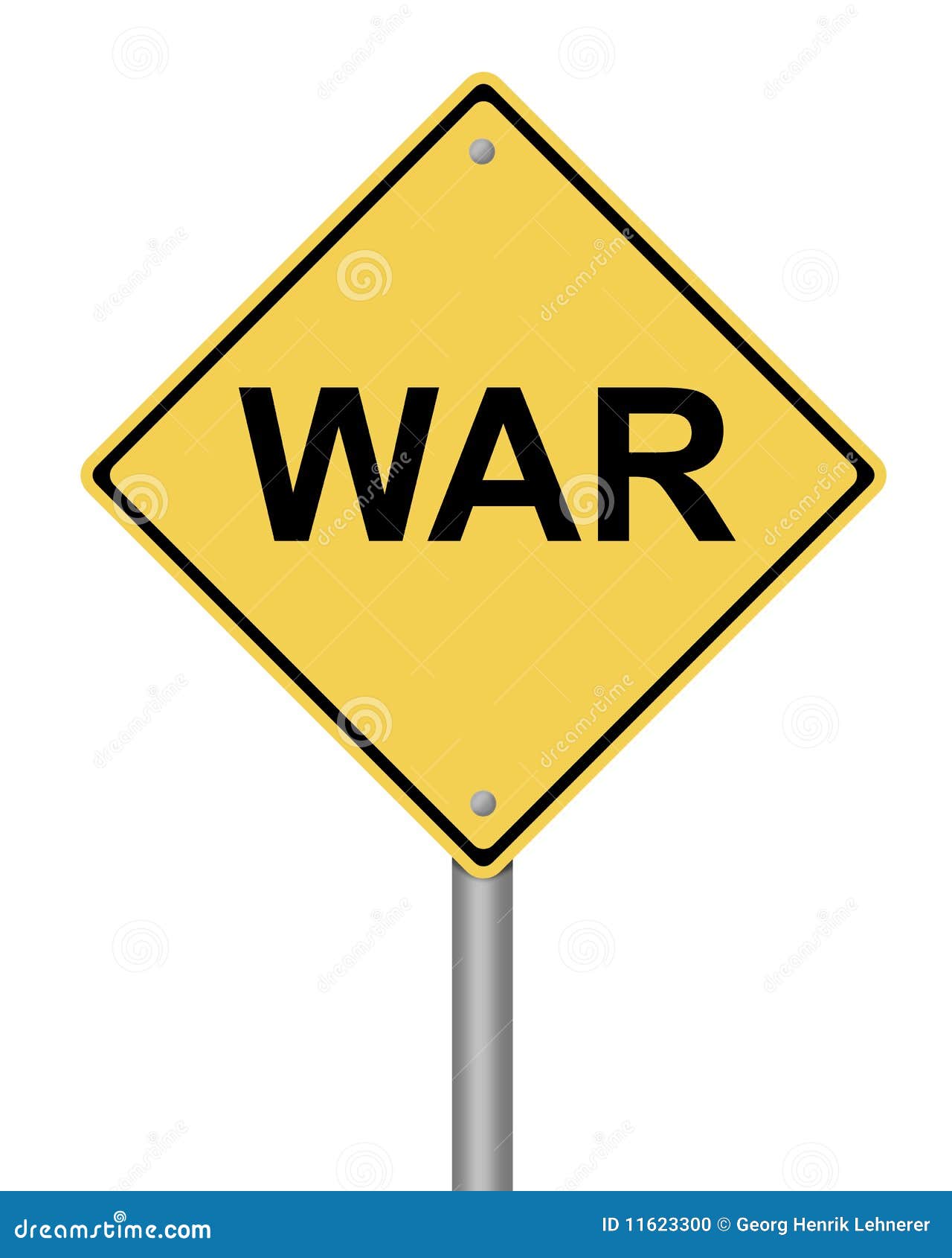 Warning Sign War stock illustration. Illustration of isolated - 11623300