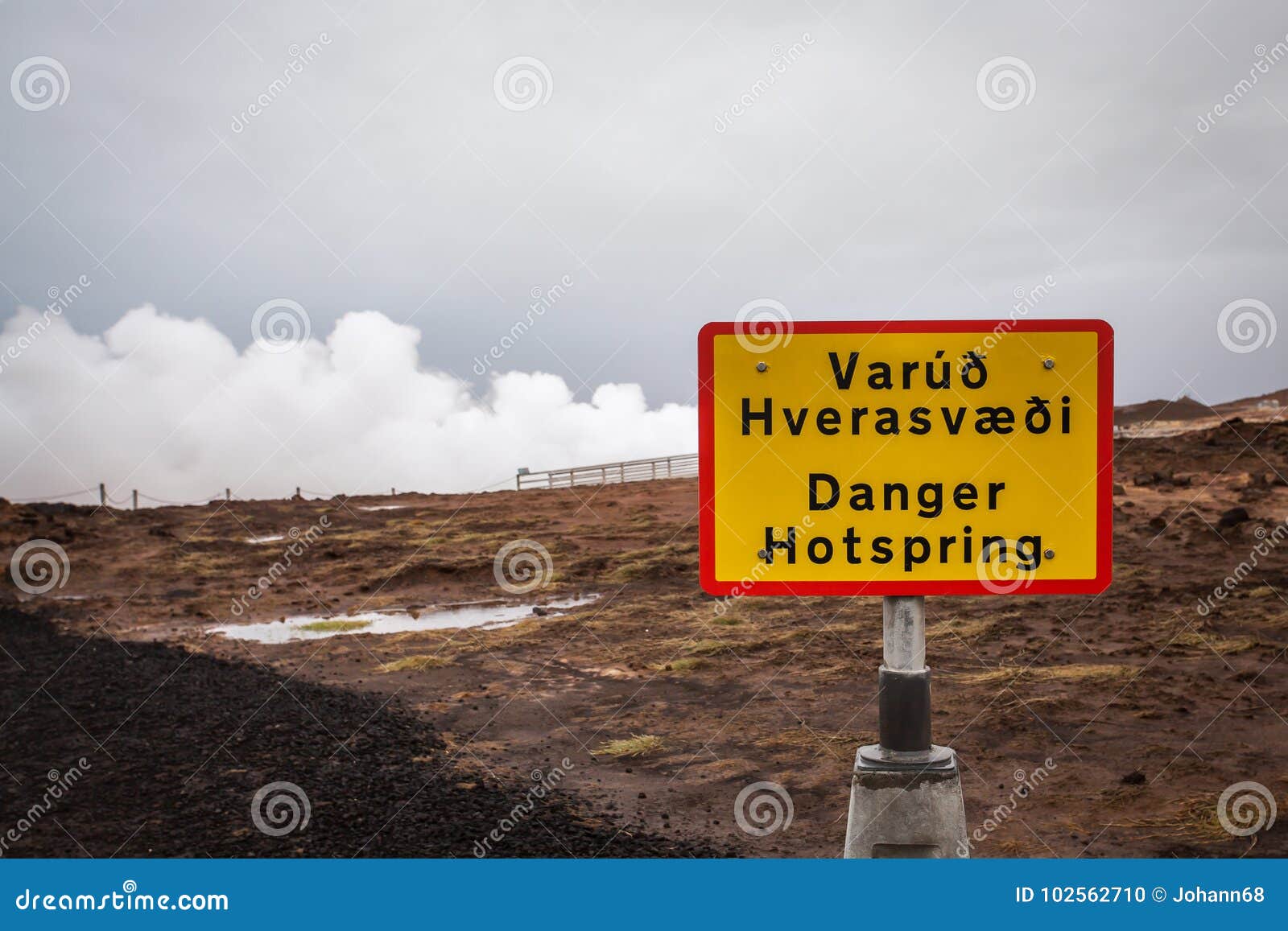 Warning Sign stock photo. Image of steam, peninsula - 102562710