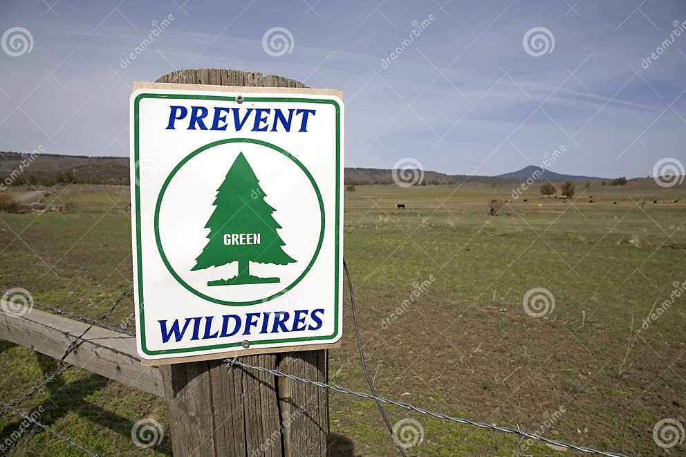 Warning Sign about Wildfires Stock Photo - Image of habitat, outside ...