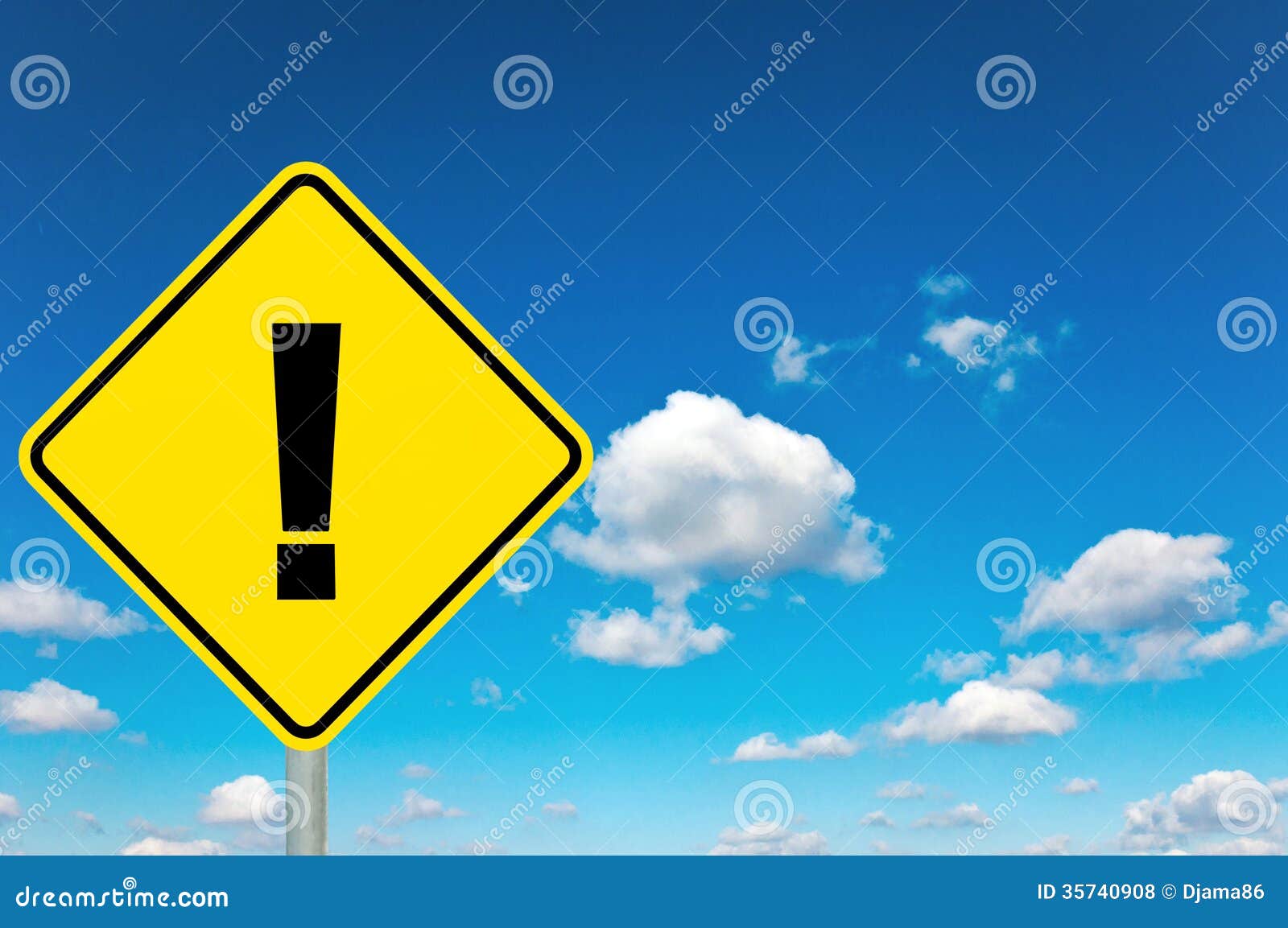 Warning sign stock photo. Image of banner, danger, caution - 35740908