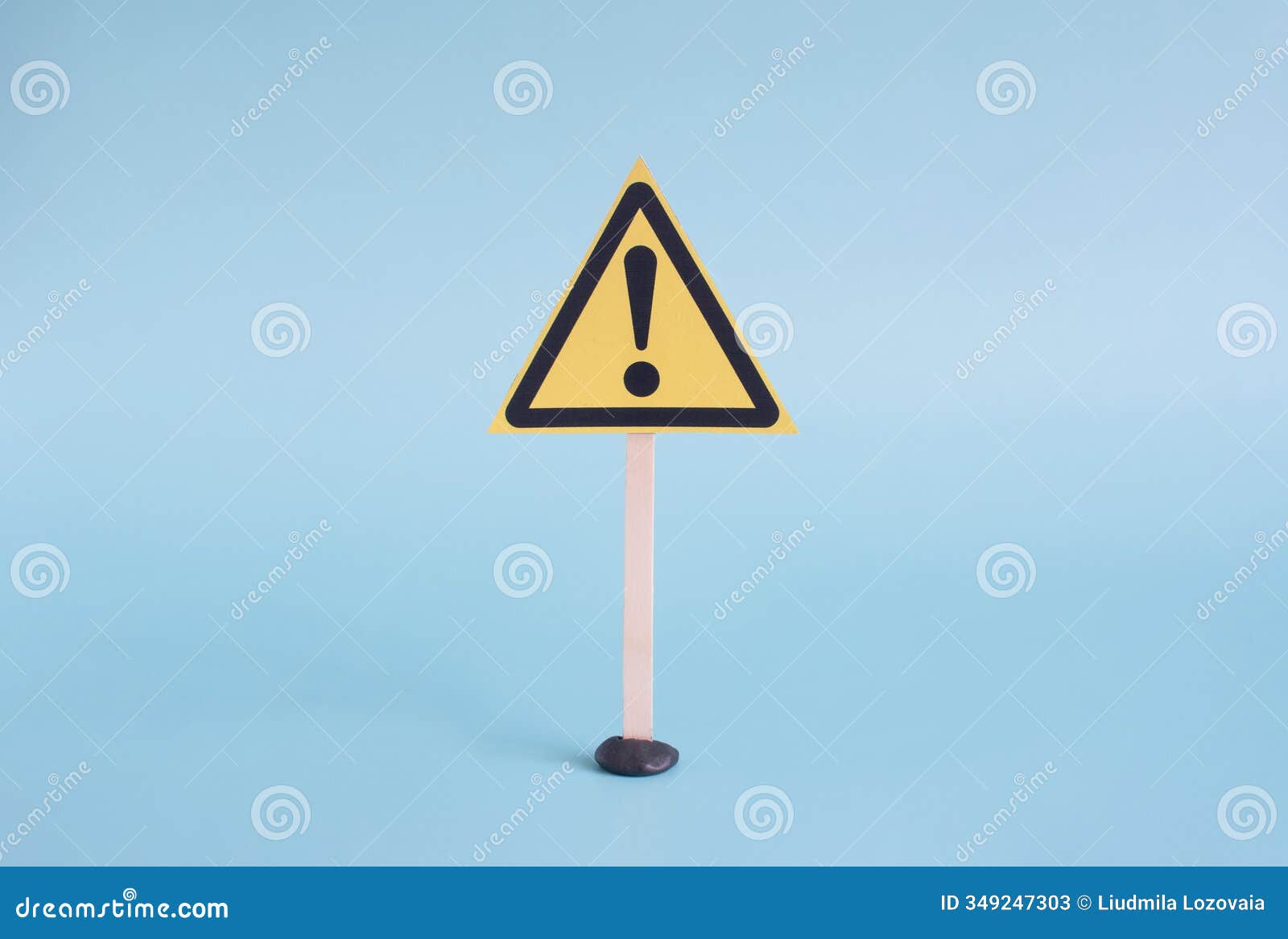 The Warning Sign is a Yellow Triangle with a Question Mark Stock Image ...