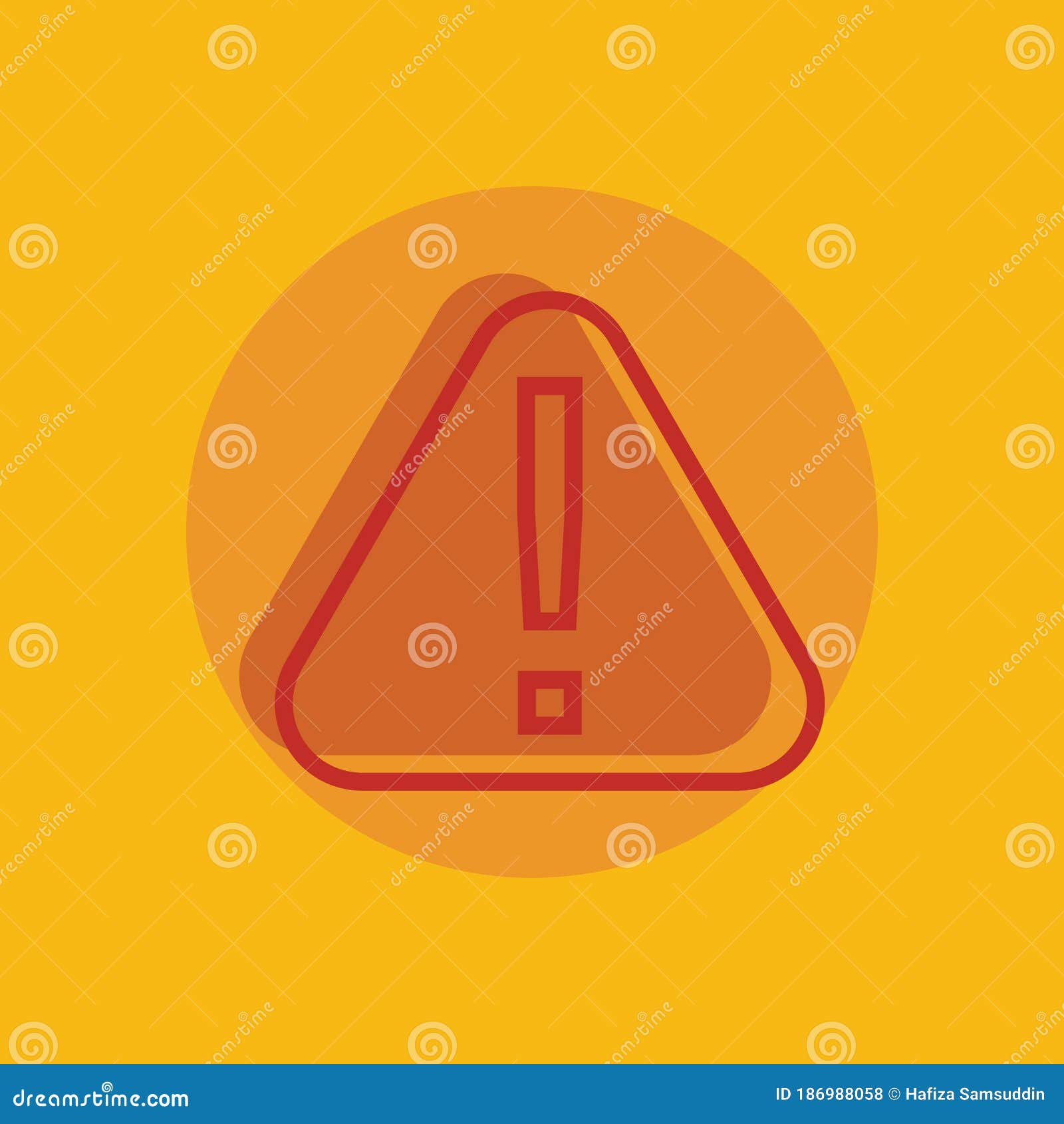 Warning Signboard. Vector Illustration Decorative Design Stock Vector ...