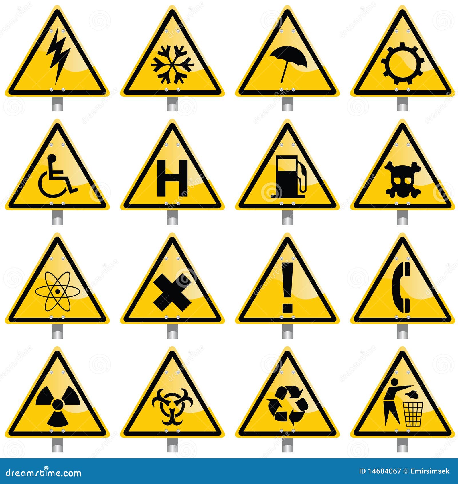 Science Warning Symbols