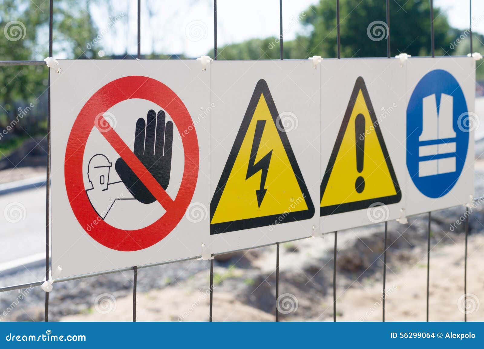 Construction Fence Signs at Mamie Shields blog