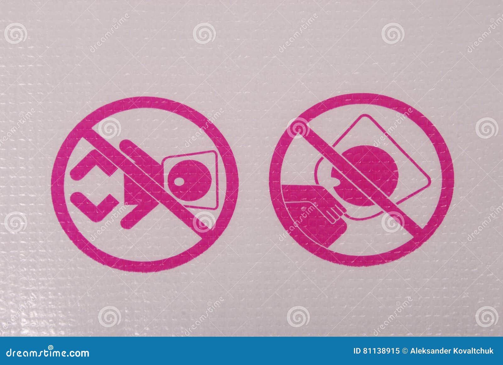 Warning signs on packaging stock illustration. Illustration of ...