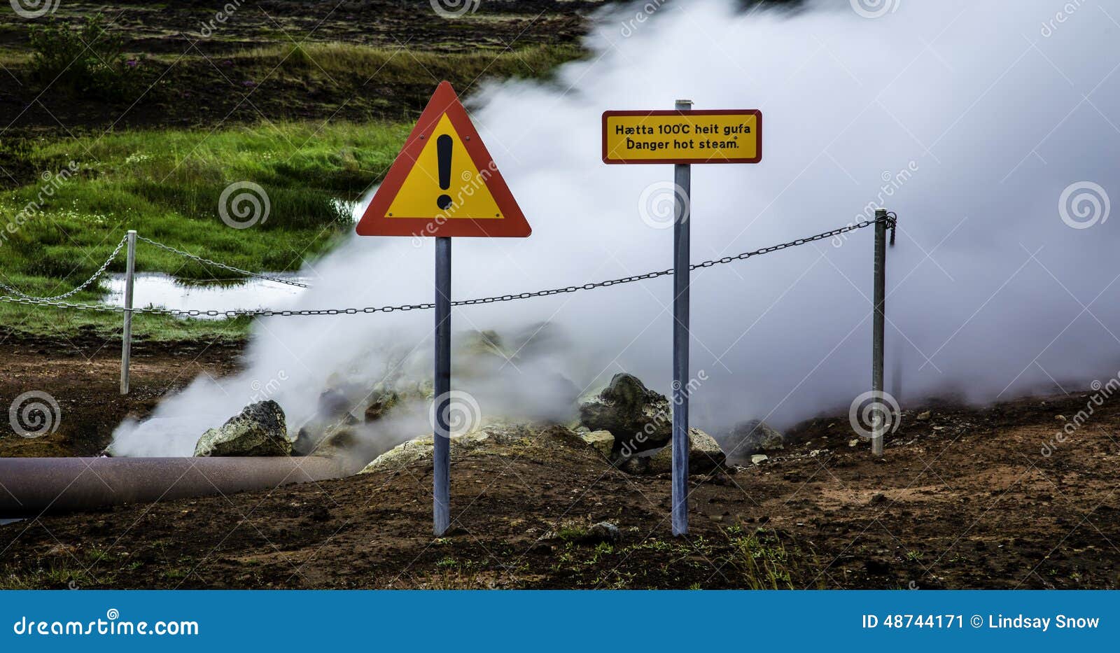 Warning signs stock image. Image of ground, hole, north - 48744171