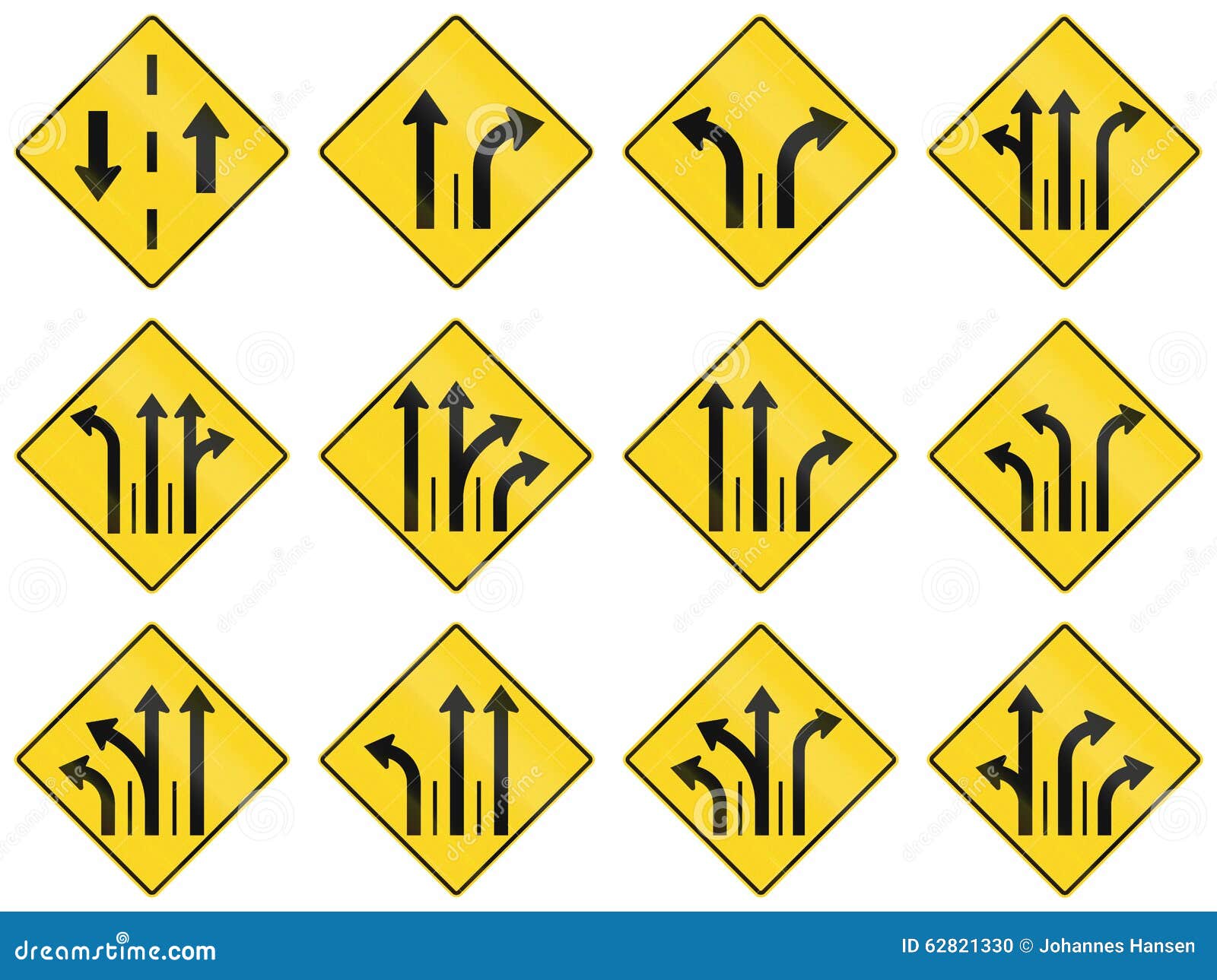 Warning Signs in Quebec - Canada Stock Illustration - Illustration of ...