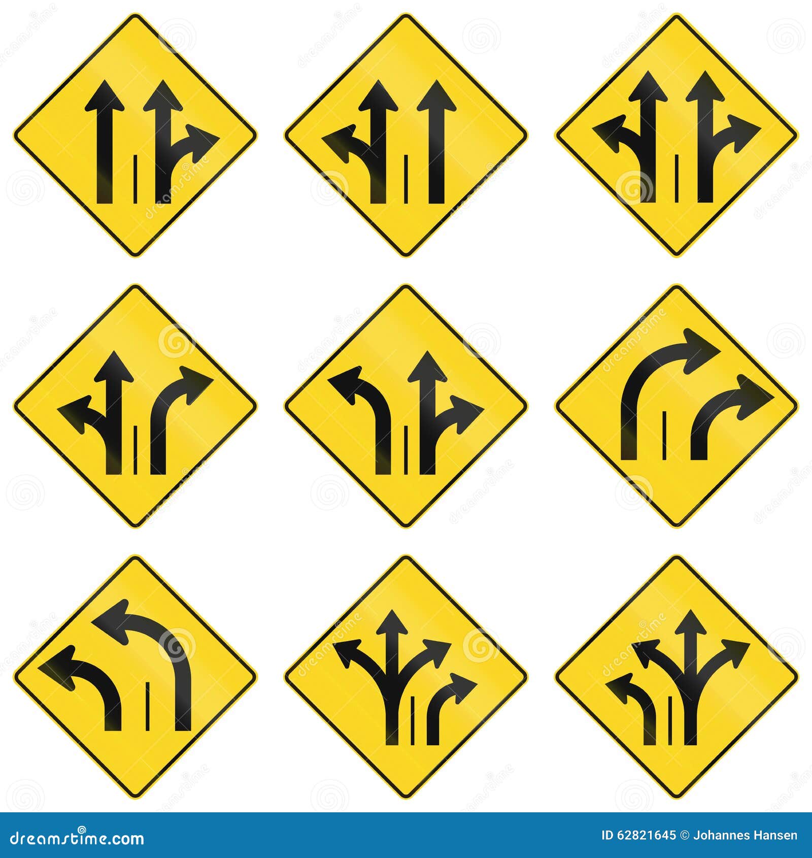 Warning Signs in Quebec - Canada Stock Illustration - Illustration of ...