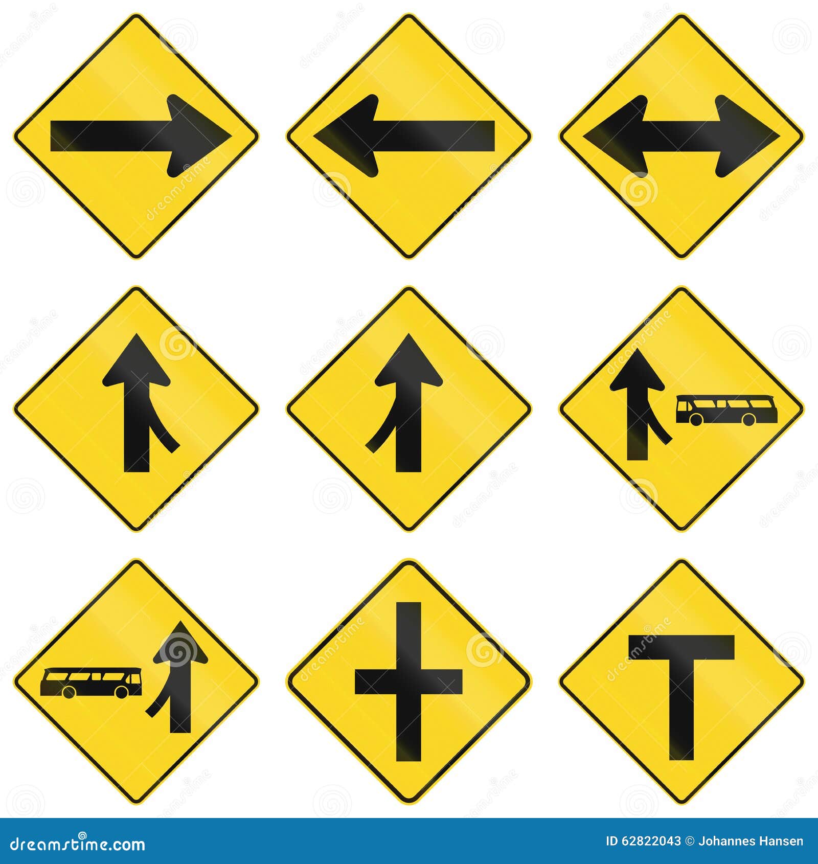 Warning Signs in Quebec - Canada Stock Illustration - Illustration of ...