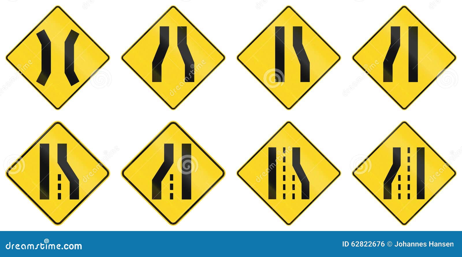 Warning Signs in Quebec - Canada Stock Illustration - Illustration of ...