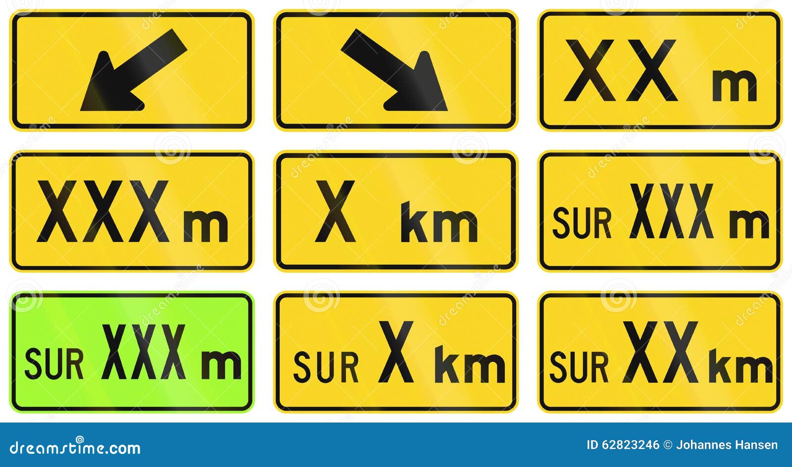 Warning Signs in Quebec - Canada Stock Illustration - Illustration of ...