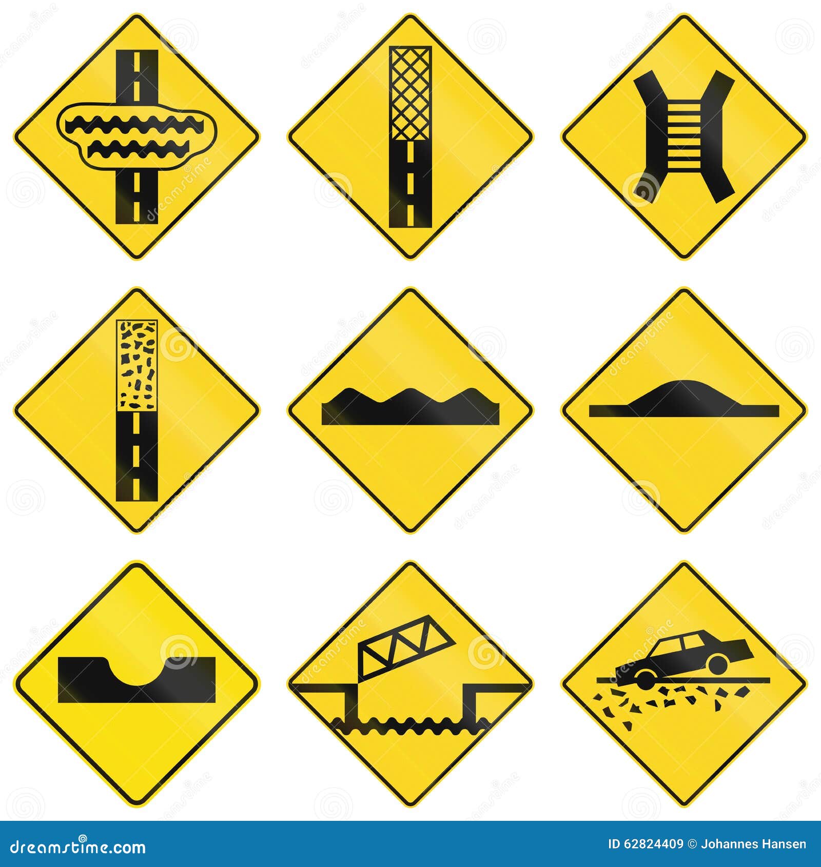 Warning Signs in Quebec - Canada Stock Illustration - Illustration of ...